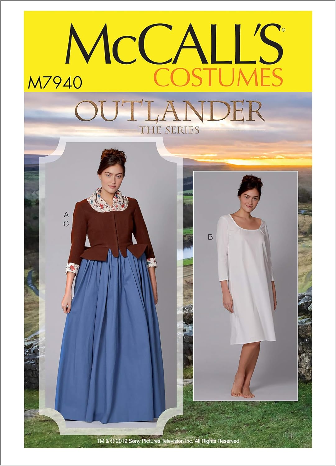 Amazon.com: McCall's Outlander The Series Women's Chemise and Jacket ...