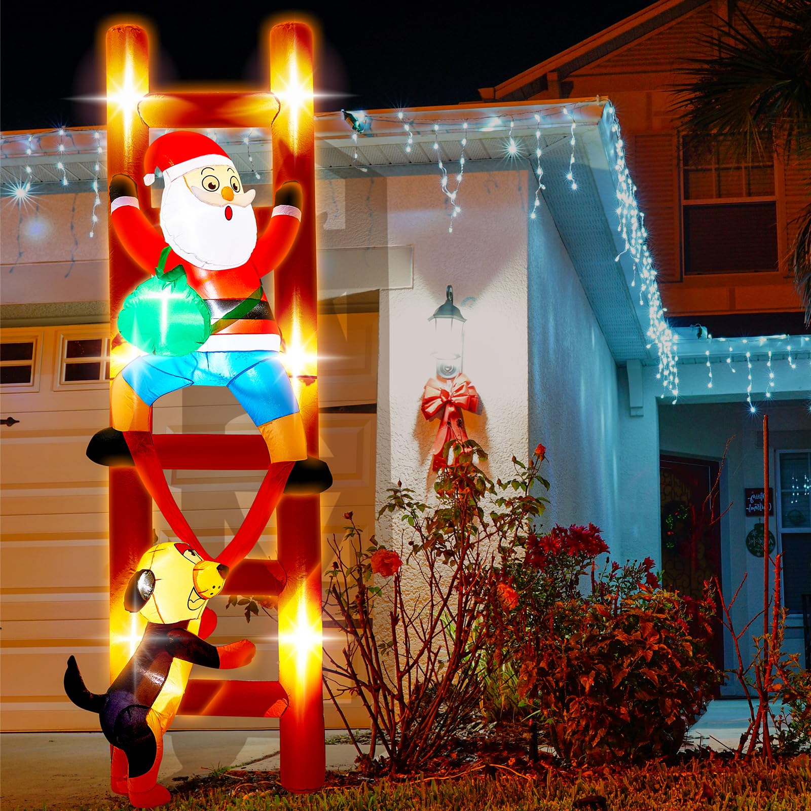 Amazon.com: 9 FT Hanging Christmas Inflatable Outdoor Decoration ...