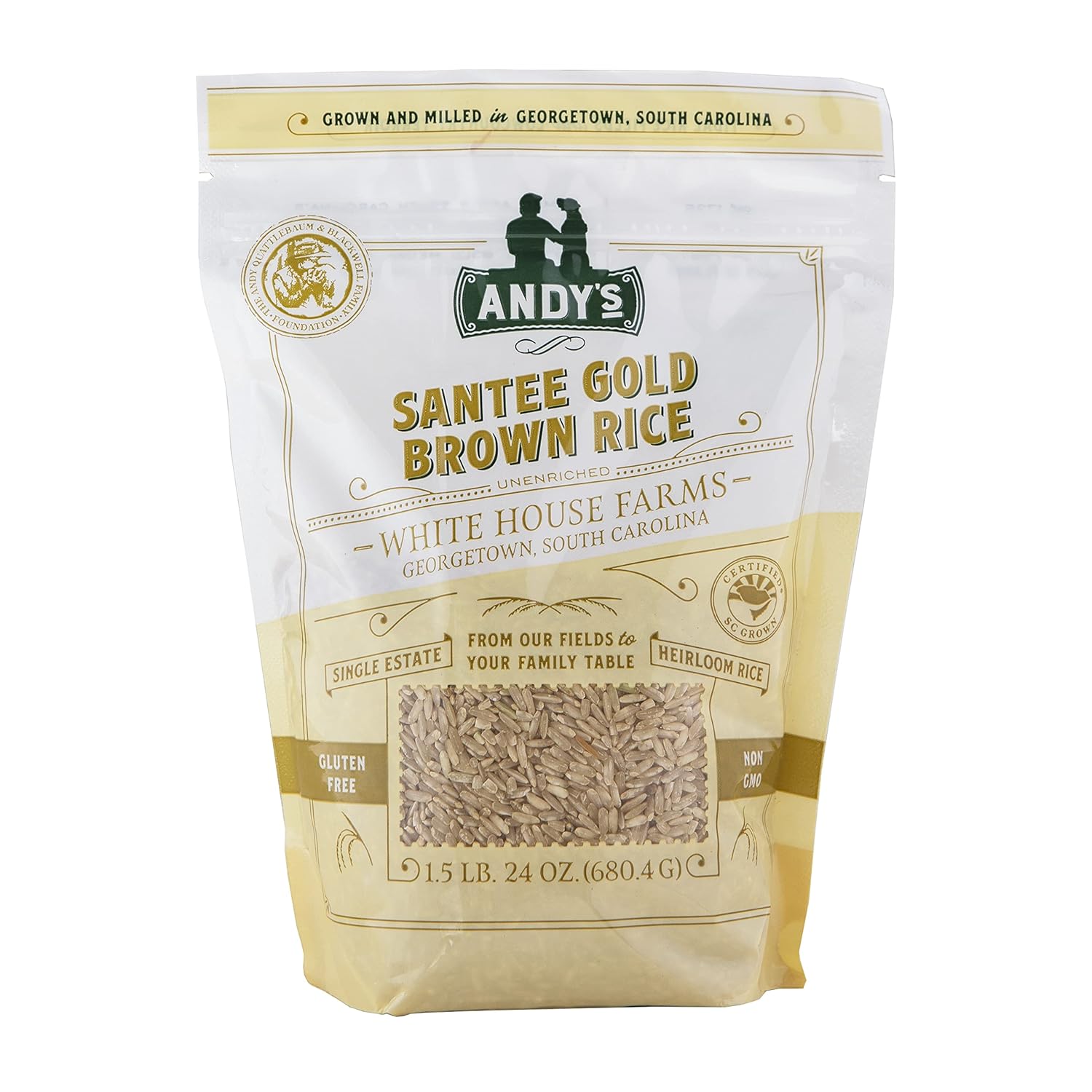 Amazon.com : Andy’s Santee Gold Rice by White House Farms| Long Grain ...