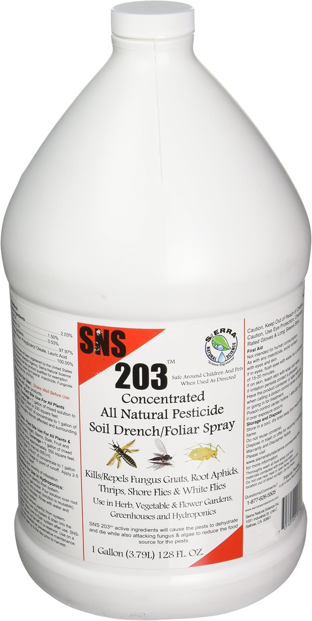 Amazon.com: Sierra Natural Science - SNS-209 Systemic Concentrate -1 Pint : Patio, Lawn & Garden