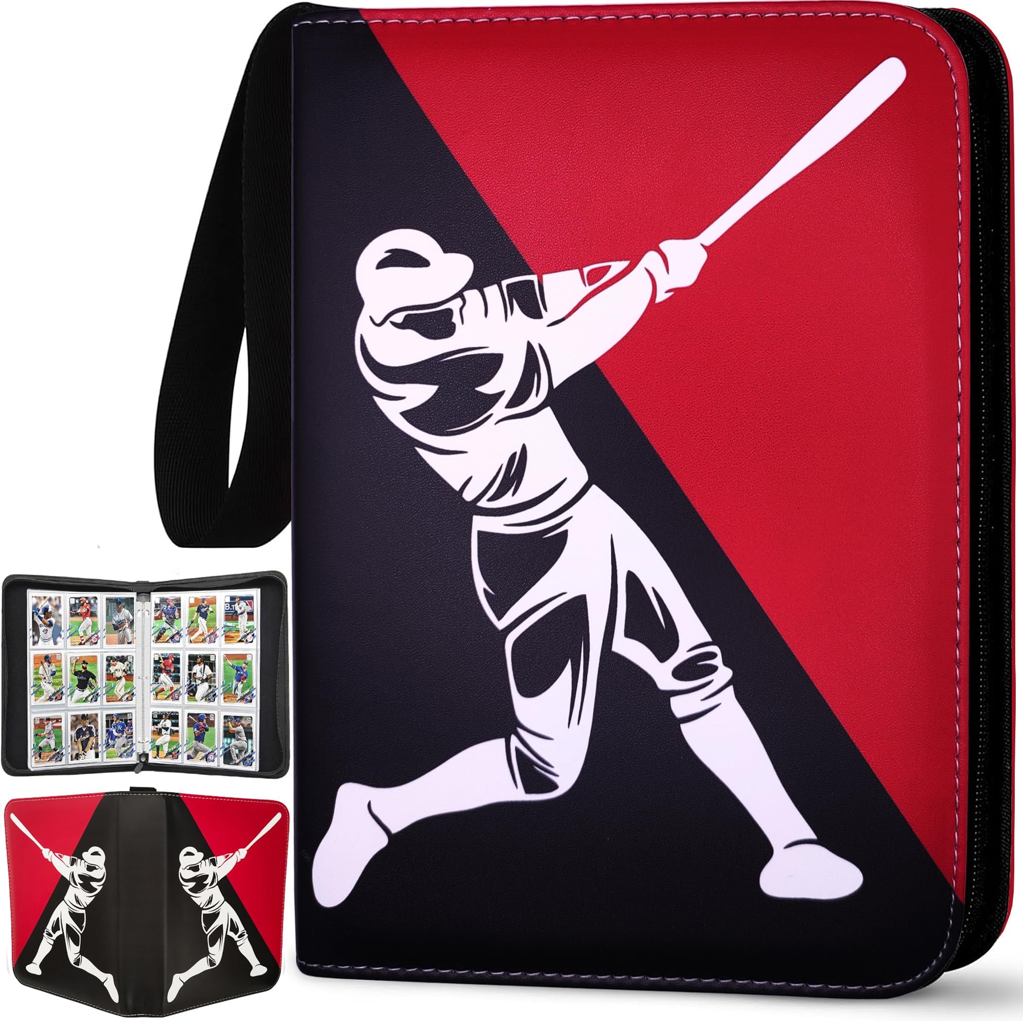 Amazon.com: DYFAIS Baseball Card Binder with Sleeves 900 Pockets ...