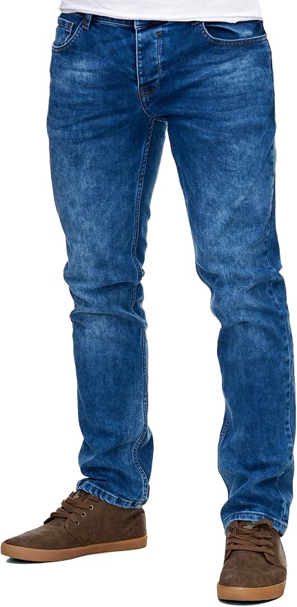 Reslad Jeans-Herren Slim Fit Basic Style Stretch-Denim Männer Jeans ...