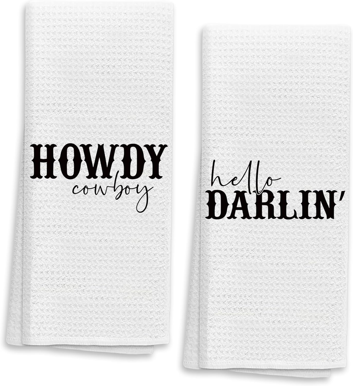 Amazon.com: Myakako 2 Pack Funny Howdy Cowboy Hello Darling Highly ...