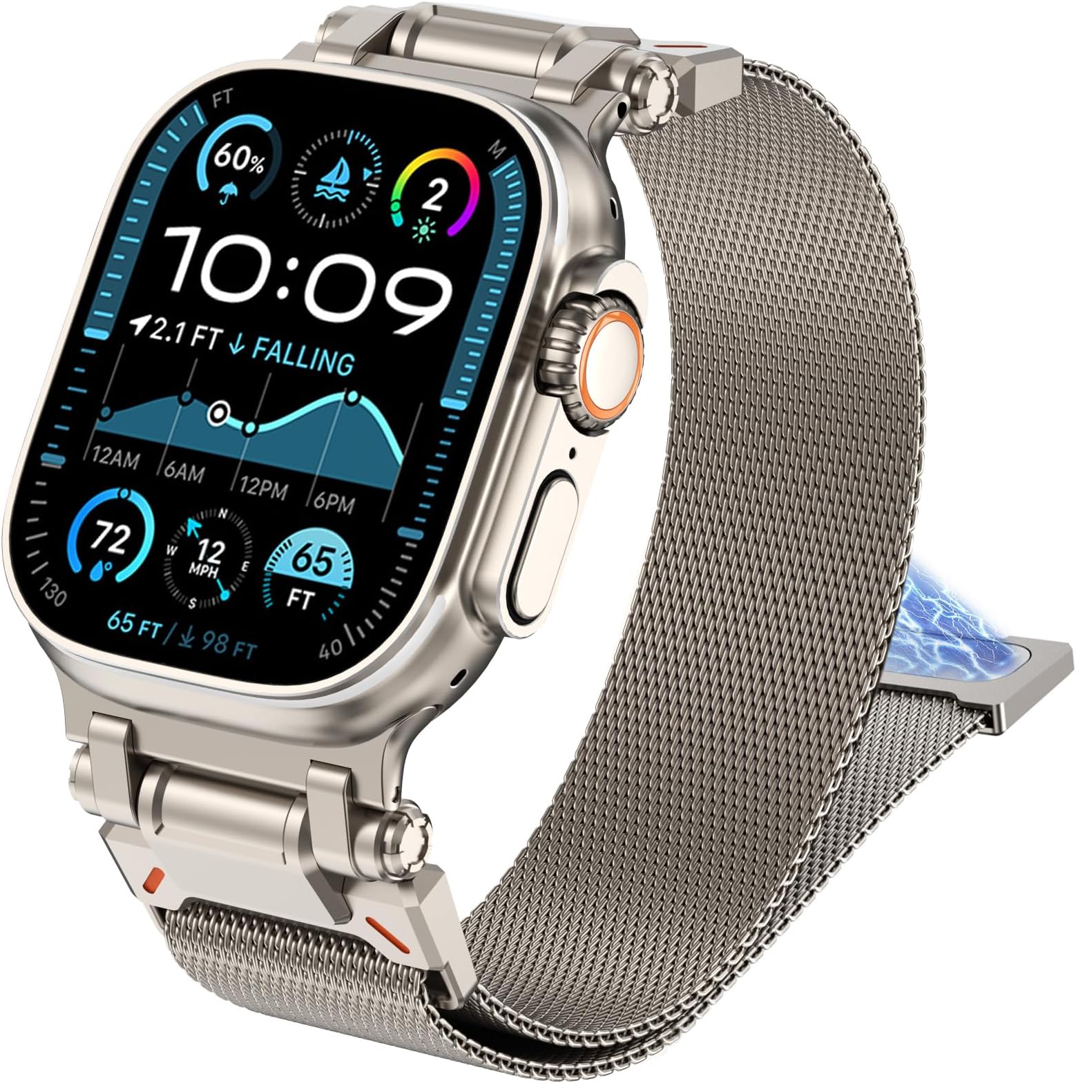Amazon.com: FULLIFE Design for Apple Watch Band Apple Watch Ultra 2 ...