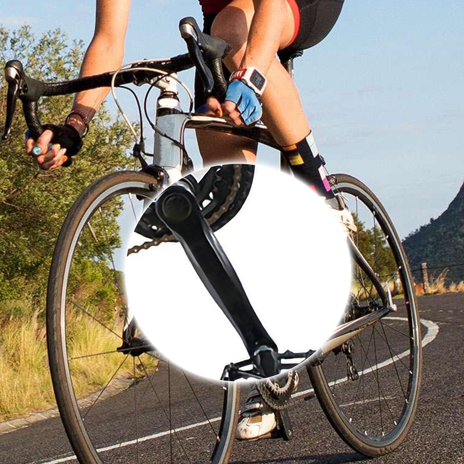 Snapklik.com : Aginkgo Bike Crank Arms 170MM Left Diamond Hole Bike ...