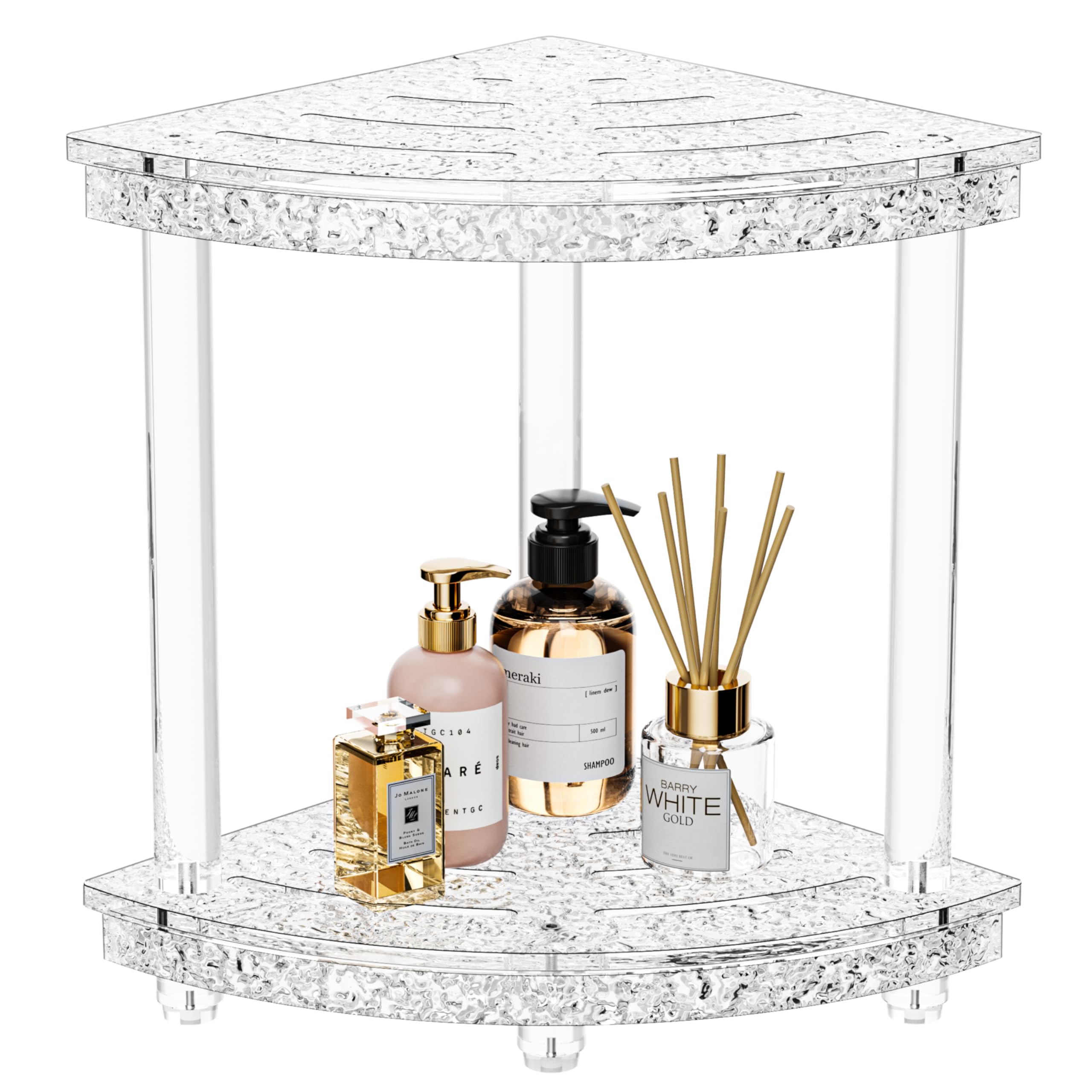 Amazon.com: Acrylic Shower Bench - Perfect Corner Shower Stool, Ideal ...