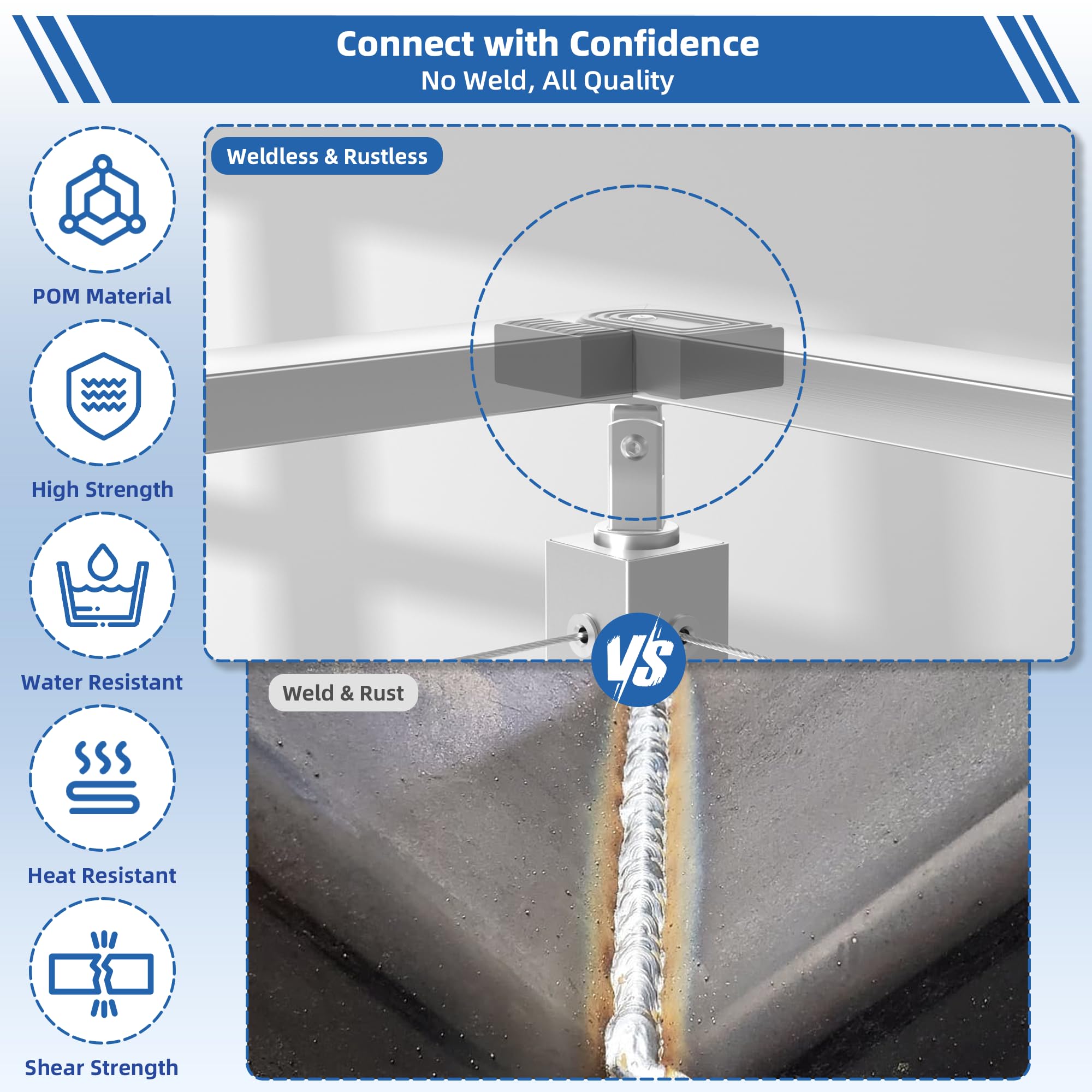 Snapklik.com : Railing Accessories, 2 Pack Level Pivot Handrail ...