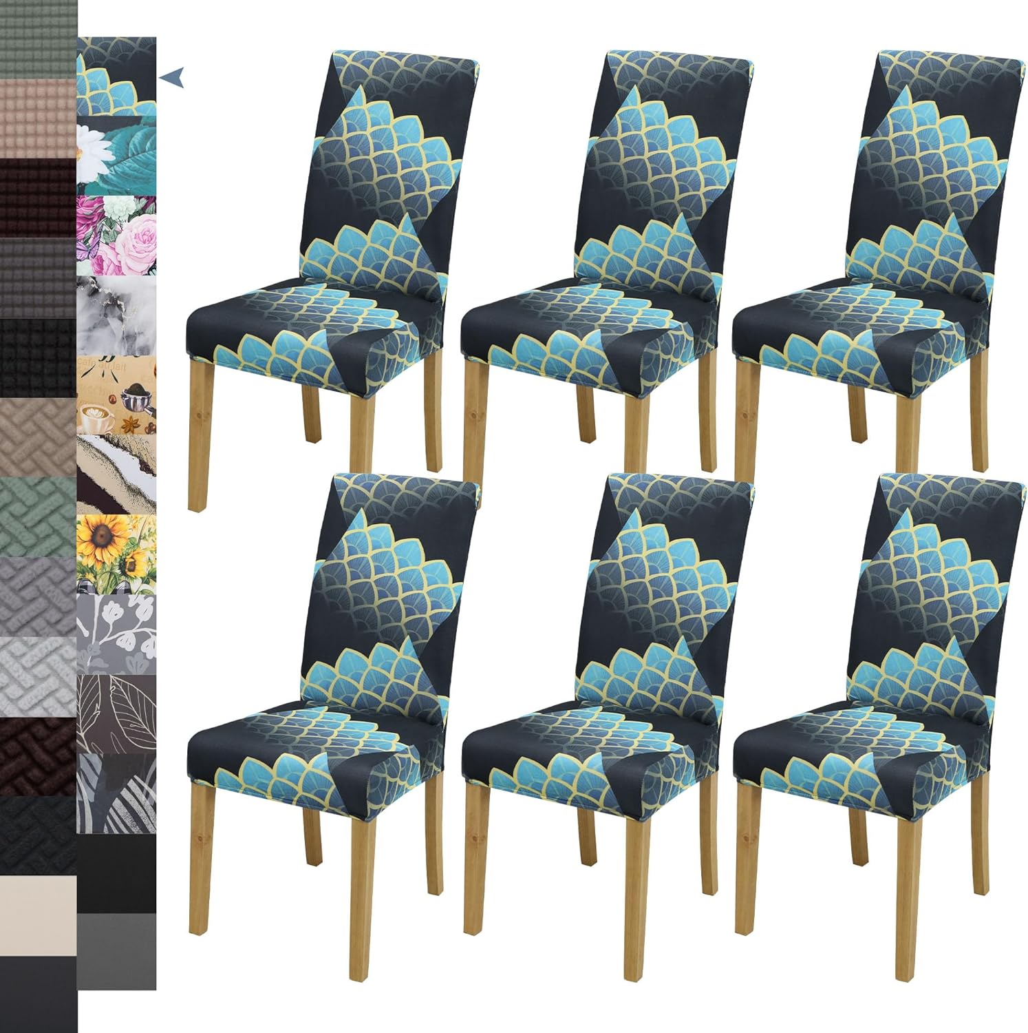 Amazon.com: BIETYONE Dining Chair Cover,Dining Room Chair Covers Set of ...