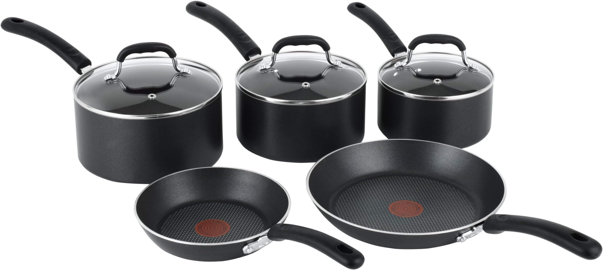 Tefal A762S944 Easycare 9-Piece Cookware Set , Black : Amazon.co.uk ...