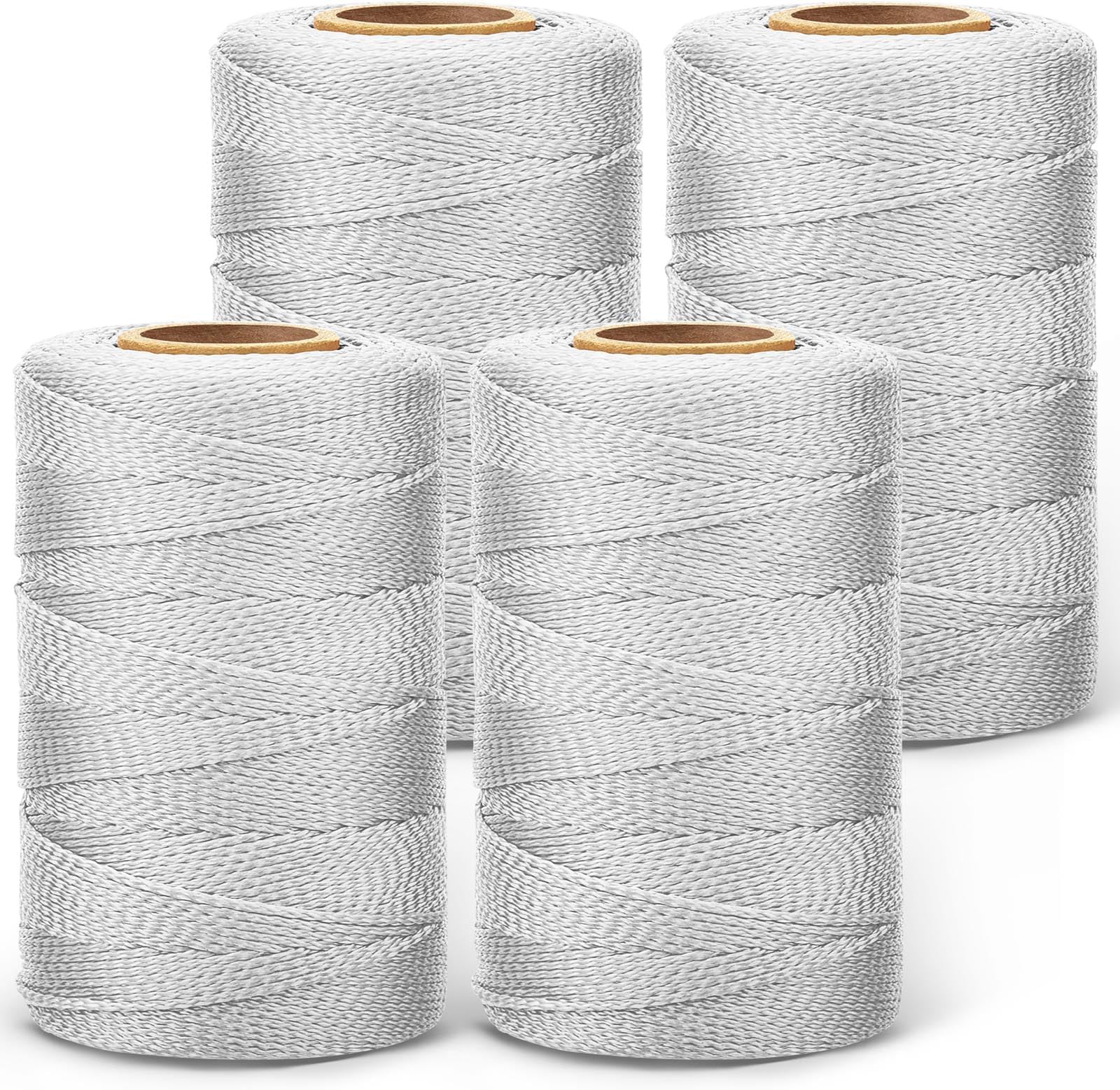 T.W Evans Cordage 12-500 Number-1 Braided Nylon Mason Line, White, 500 ...