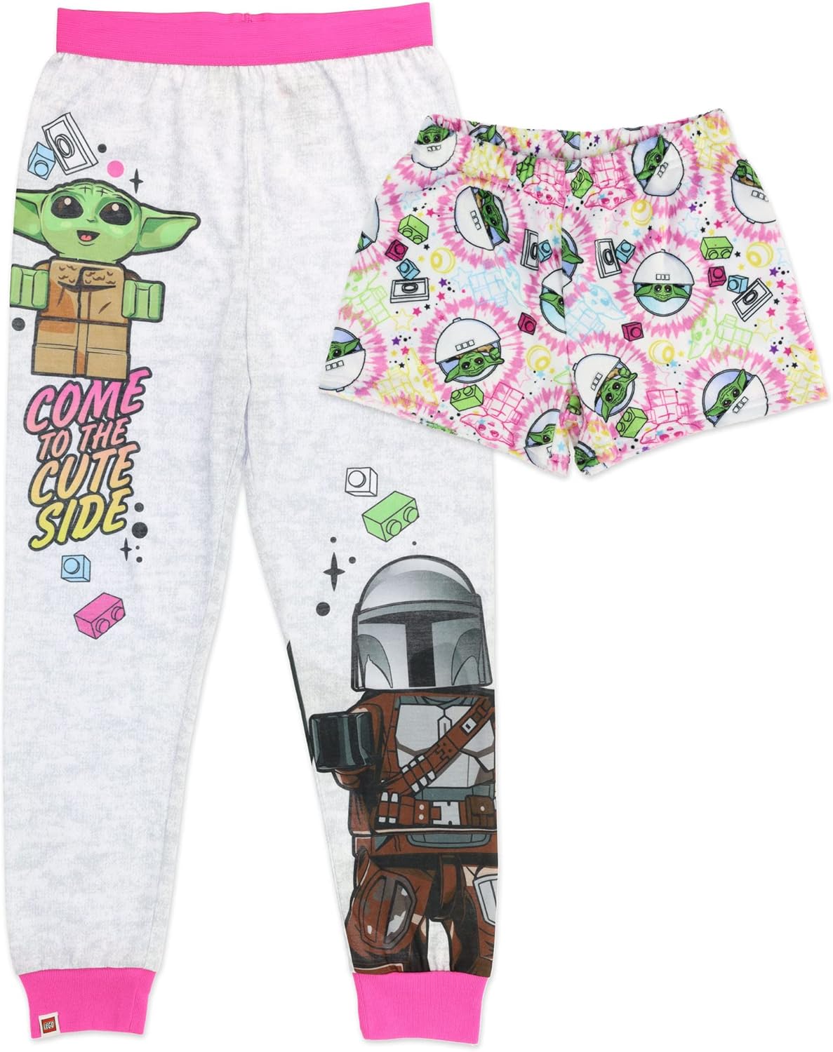 Amazon.com: LEGO Star Wars Girls' Pajamas, Grogu Baby Yoda 2-Piece ...
