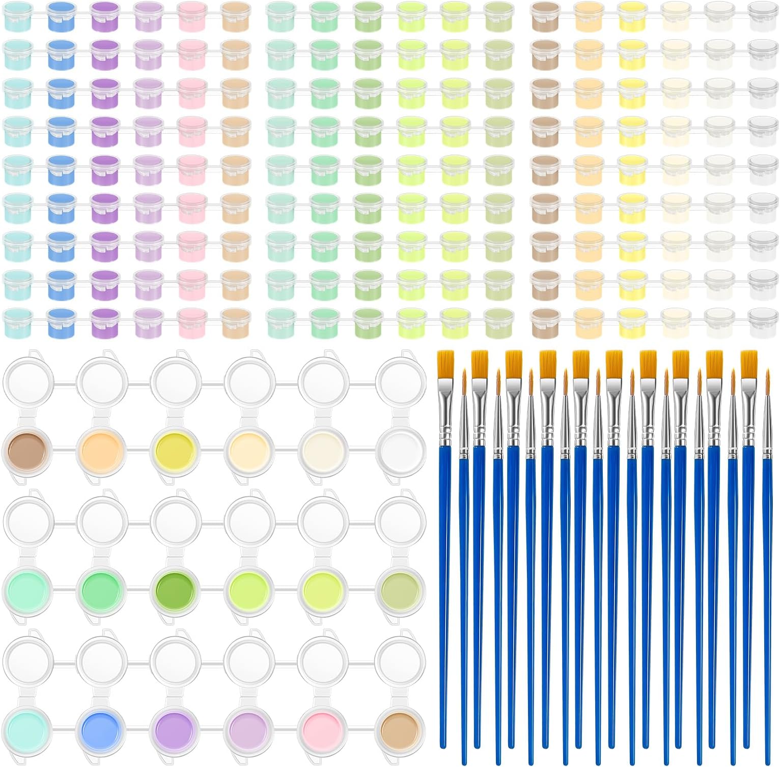 Amazon.com: Threlaco 10 Set Pastel Paint Set Acrylic Painting Kit ...