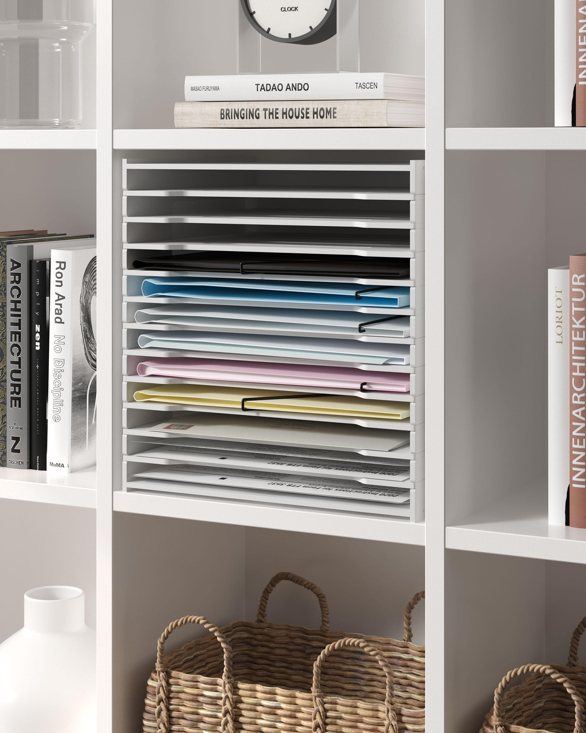 Amazon.com: 12 Tier 12x12 Paper Storage Organizer Scrapbook ...