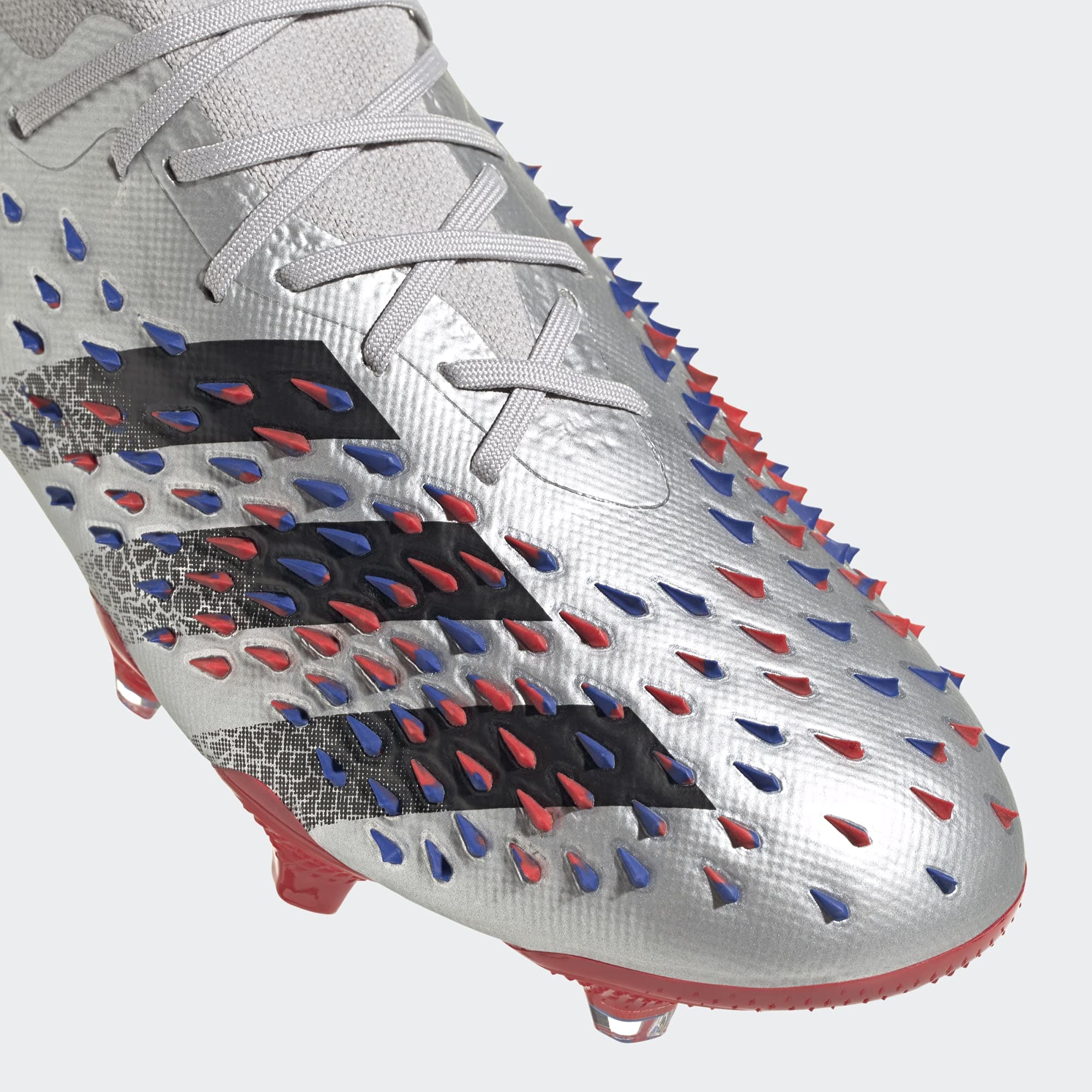 adidas Predator Freak .1 Low FG - Silver Metallic-Red-...B097D8HXCM ...