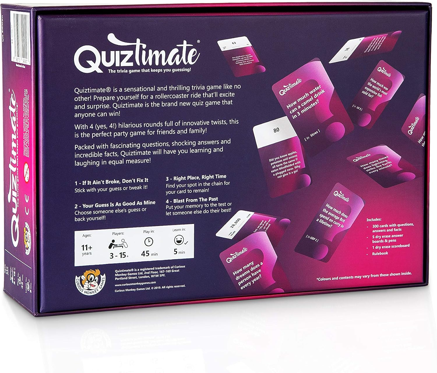 QUIZTIMATE – The trivia game that keeps you guessing! – The hilarious 4 ...