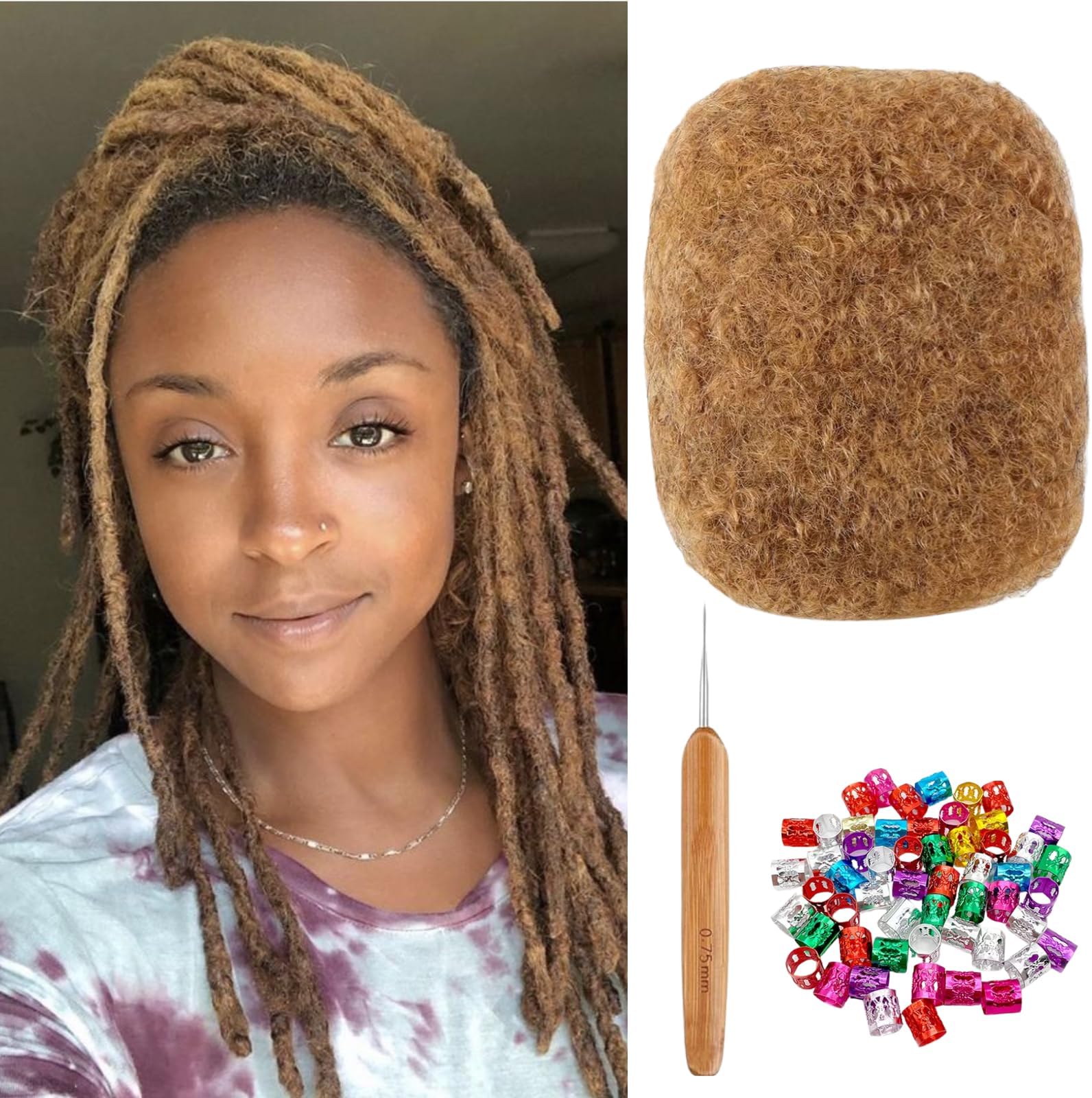Amazon.com : Vivica A. Fox HKAP, Human Hair Afro Puff Curl Kinky Bulk ...