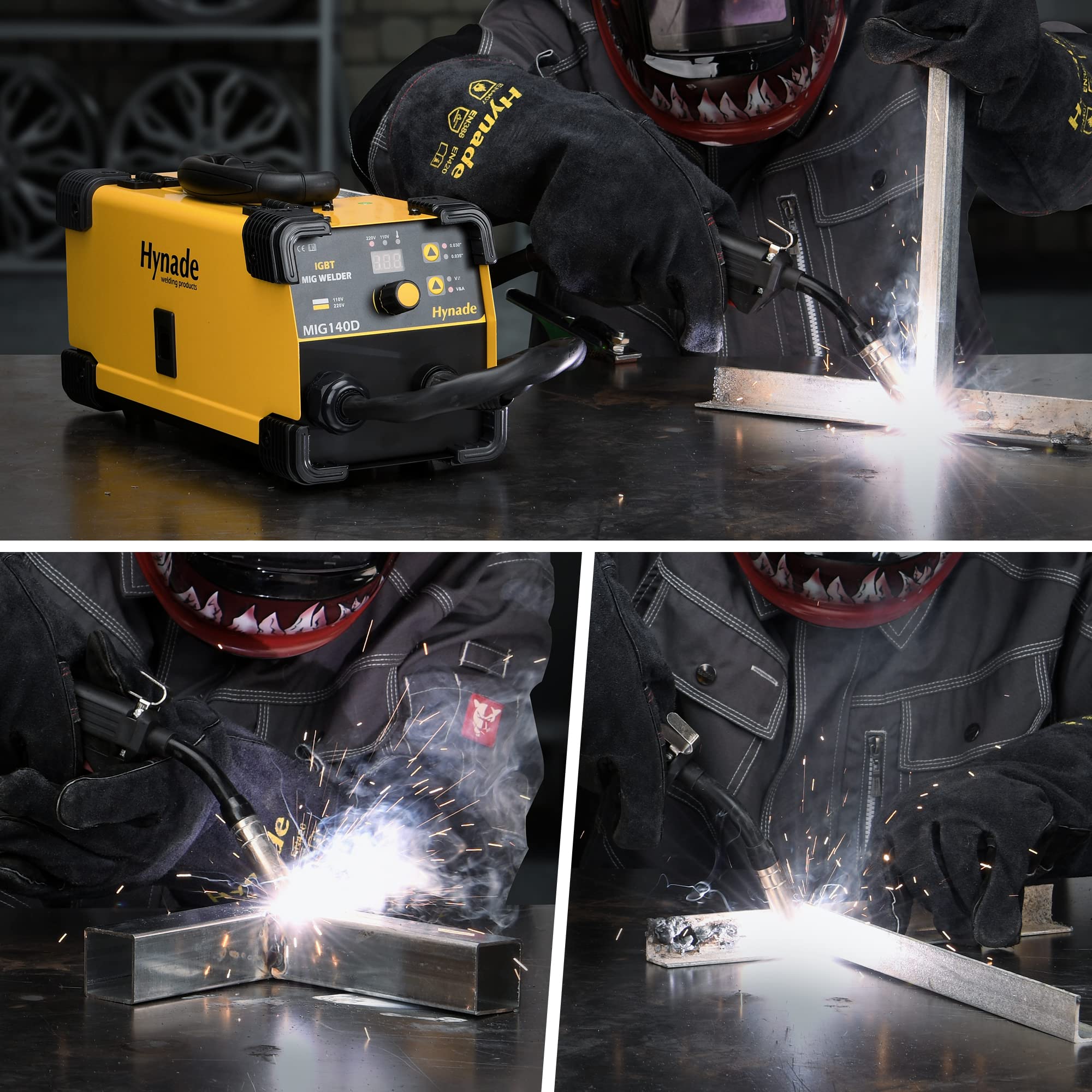 Snapklik.com : Hynade Mig Welder, MIG140D Mig Welding Machine, Dual ...