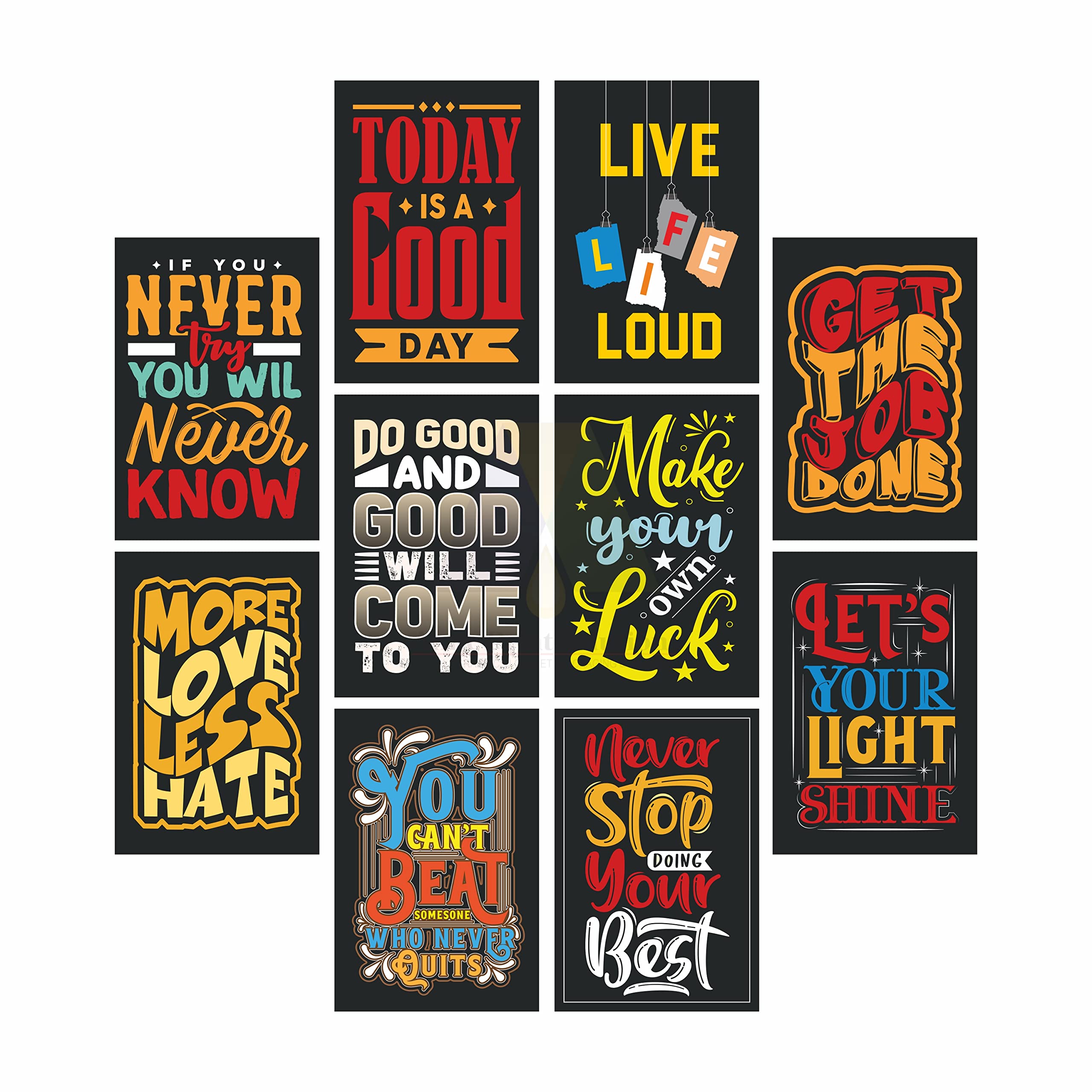 Anne Print Solutions® Today is good day posters (Without Frame) For ...