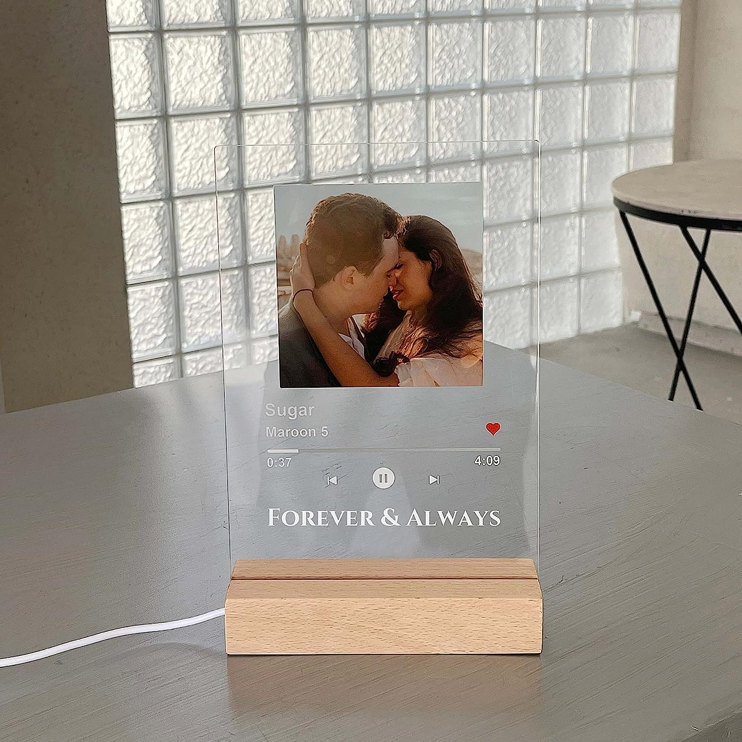 Custom Photo Gifts Personalised Custom Acrylic Song Album Cover Couple ...