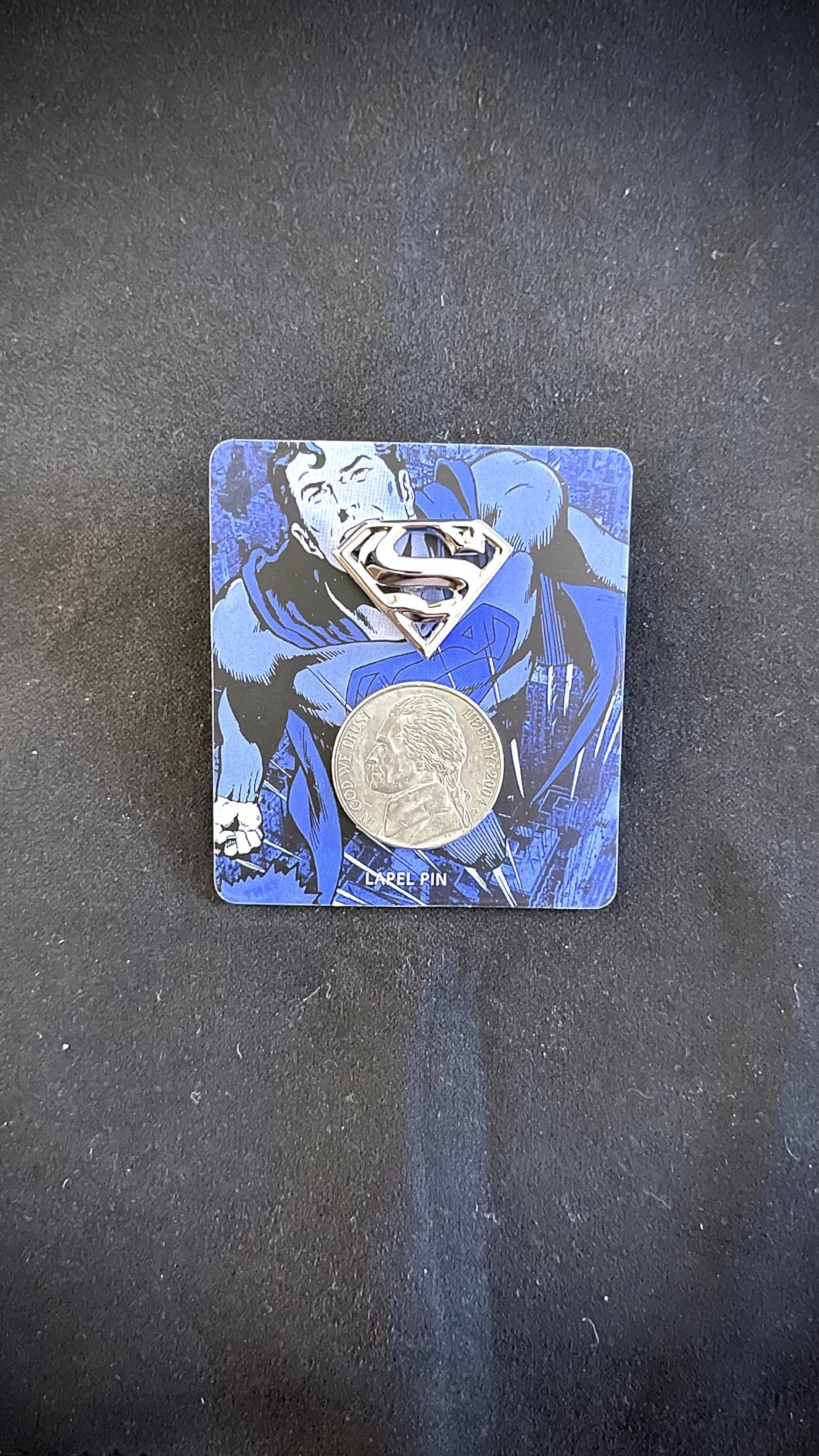 Amazon.com: Stainless Steel Superman LAPEL PIN, Officially licensed by ...