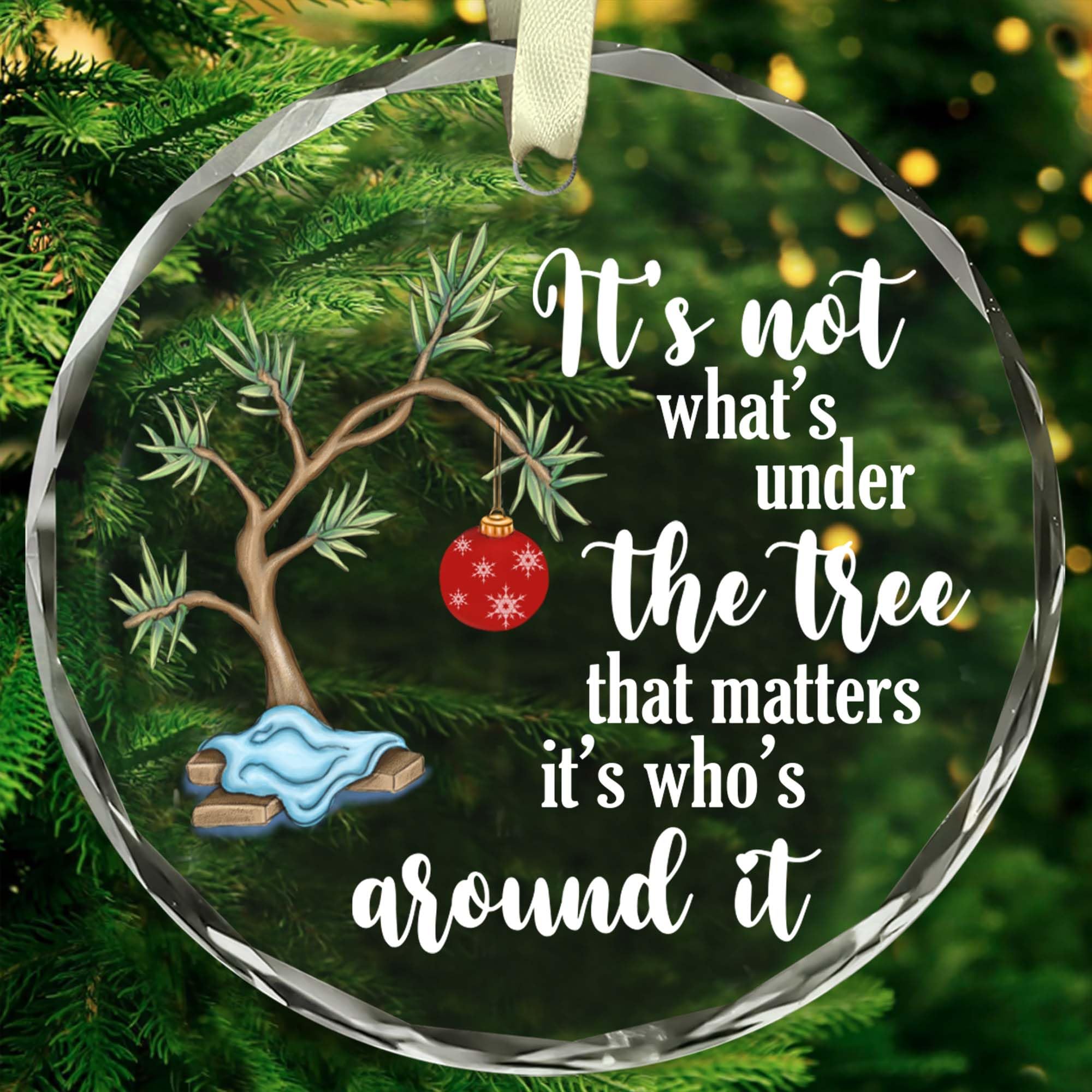 Amazon.com: BSQUIELE Christmas Tree Ornament 2024 - Its Not Whats Under ...