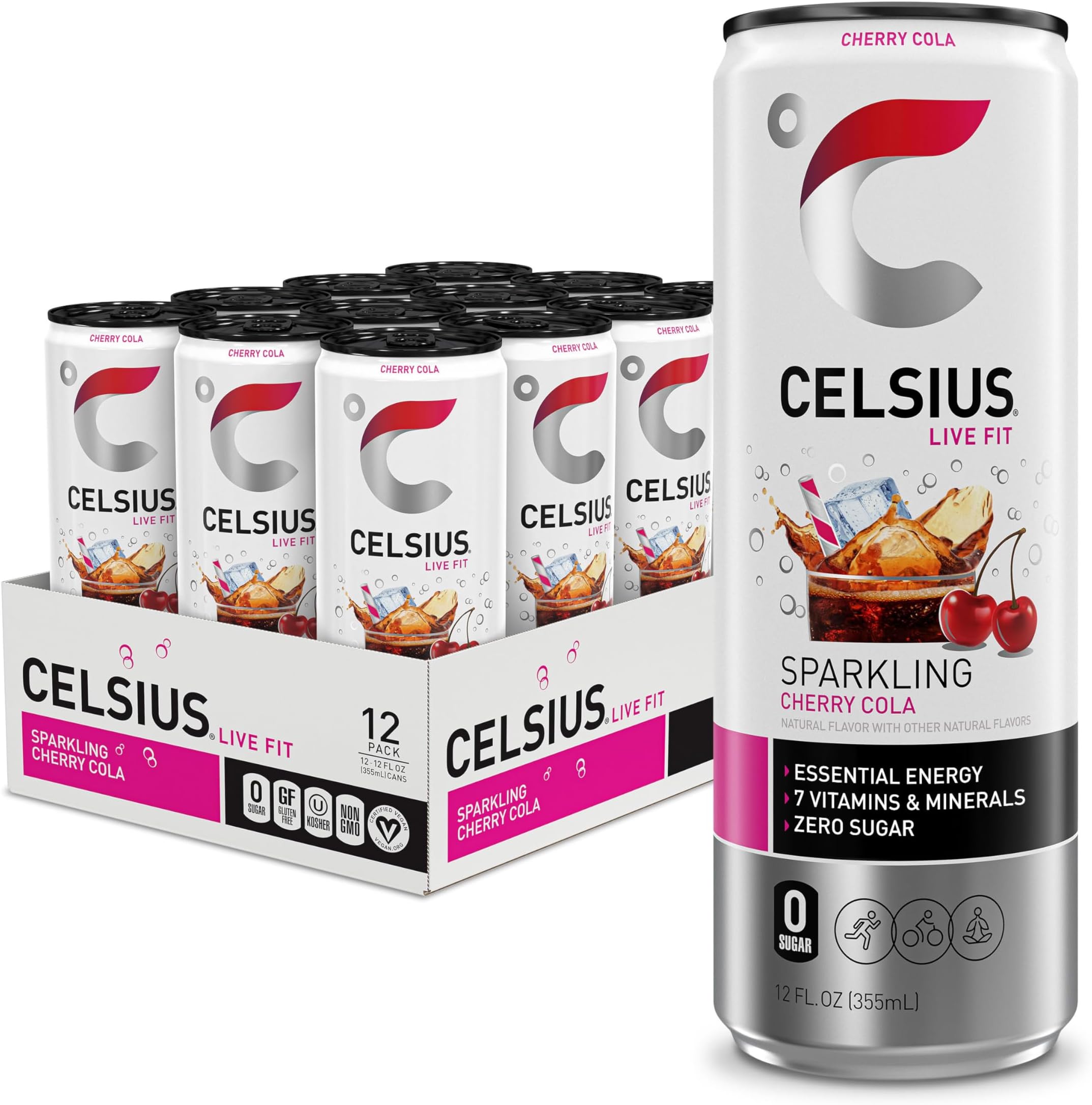 Amazon.com : CELSIUS Sparkling Functional Essential Energy Drink with ...