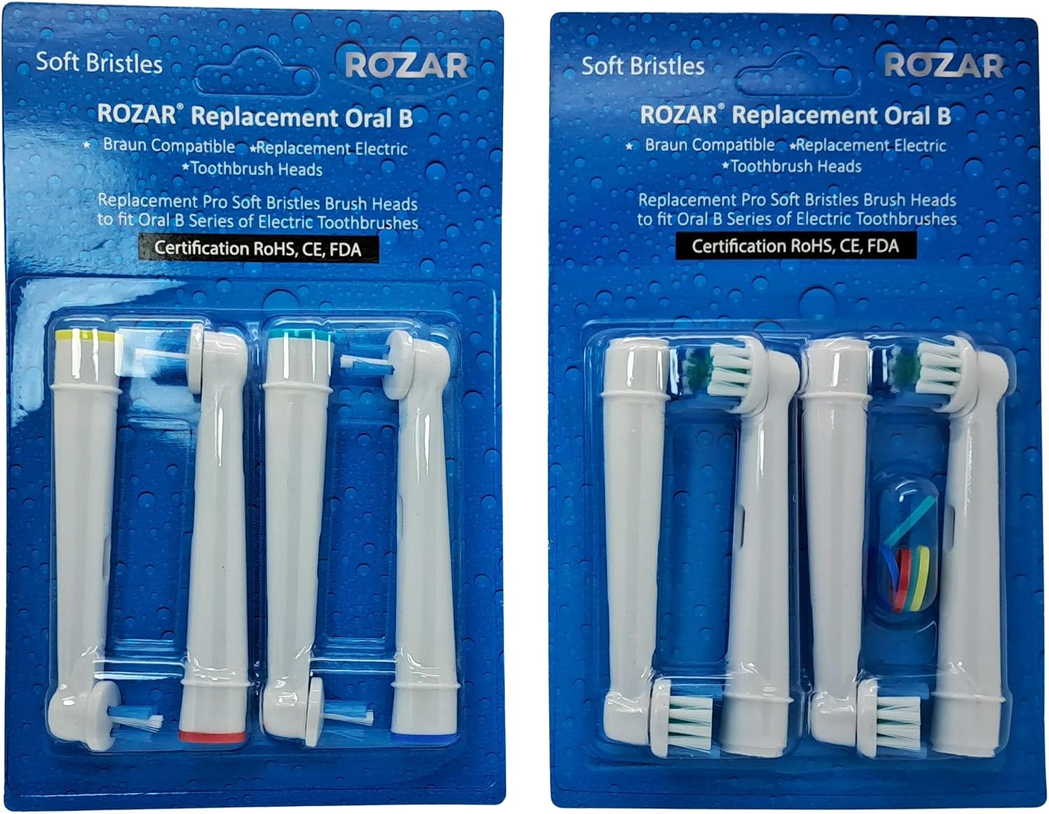 Braun Compatible Oral-B IP17-4 Interspace Tip Toothbrush Heads ...