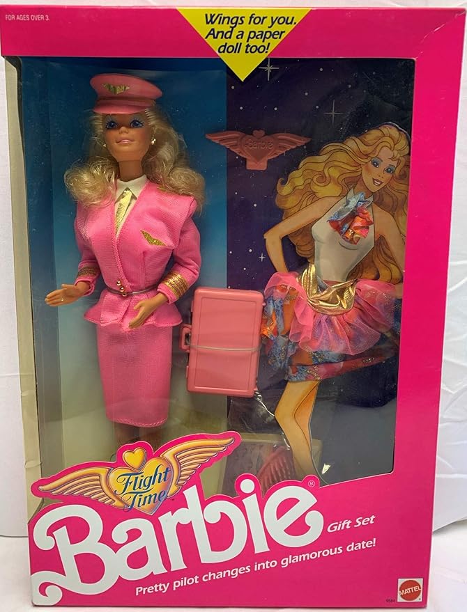 Amazon.com: Barbie Doll Flight Time Gift Set 1989 New : Toys & Games