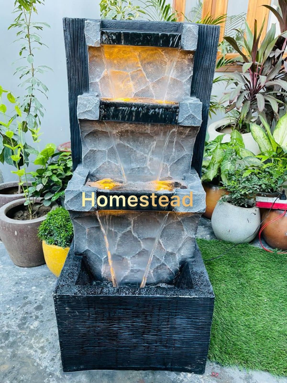 Homestead Decore Solution Matka water fountain 4 feet for home decor ...