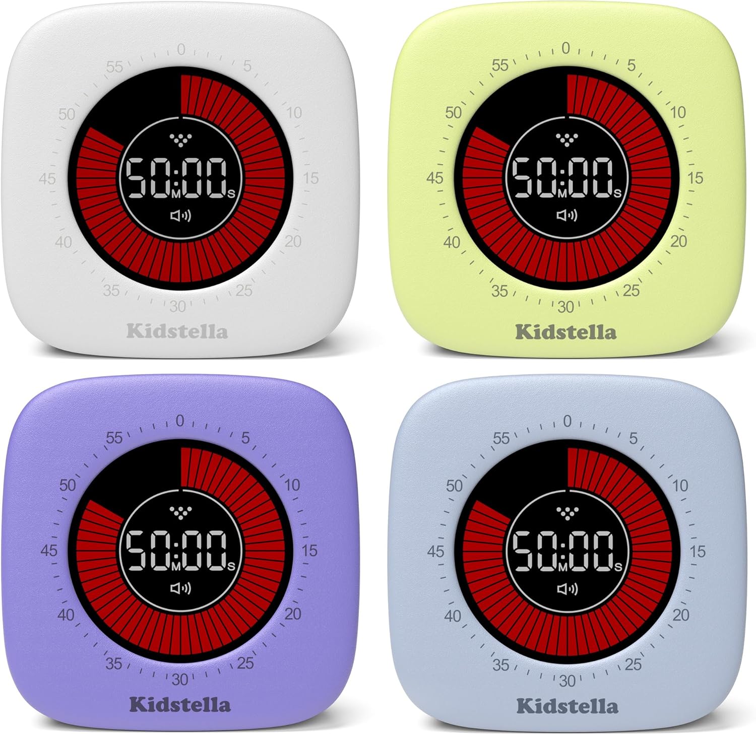 Amazon.com: Visual Timer for Kids, Rechargeable 60-Minute Countdown ...