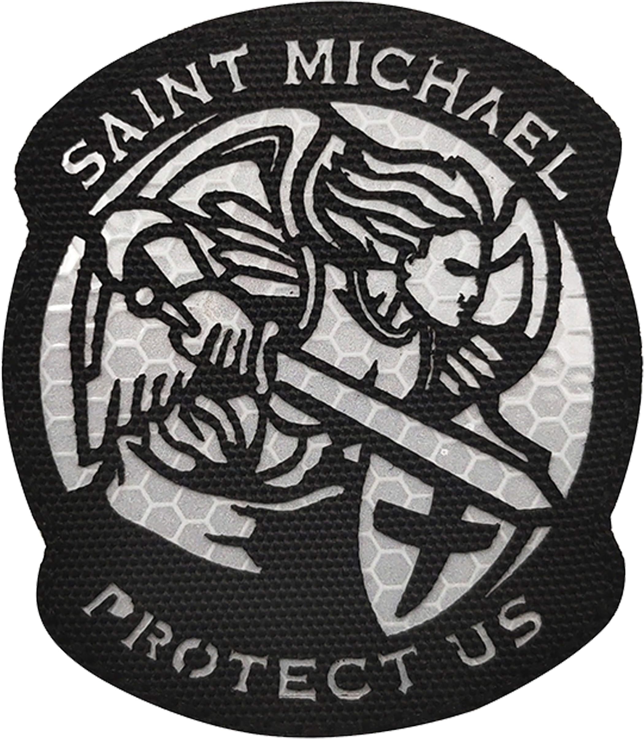 Amazon.com: Saint Michael Modern Morale Patch (Black (SWAT) by MilSpec ...