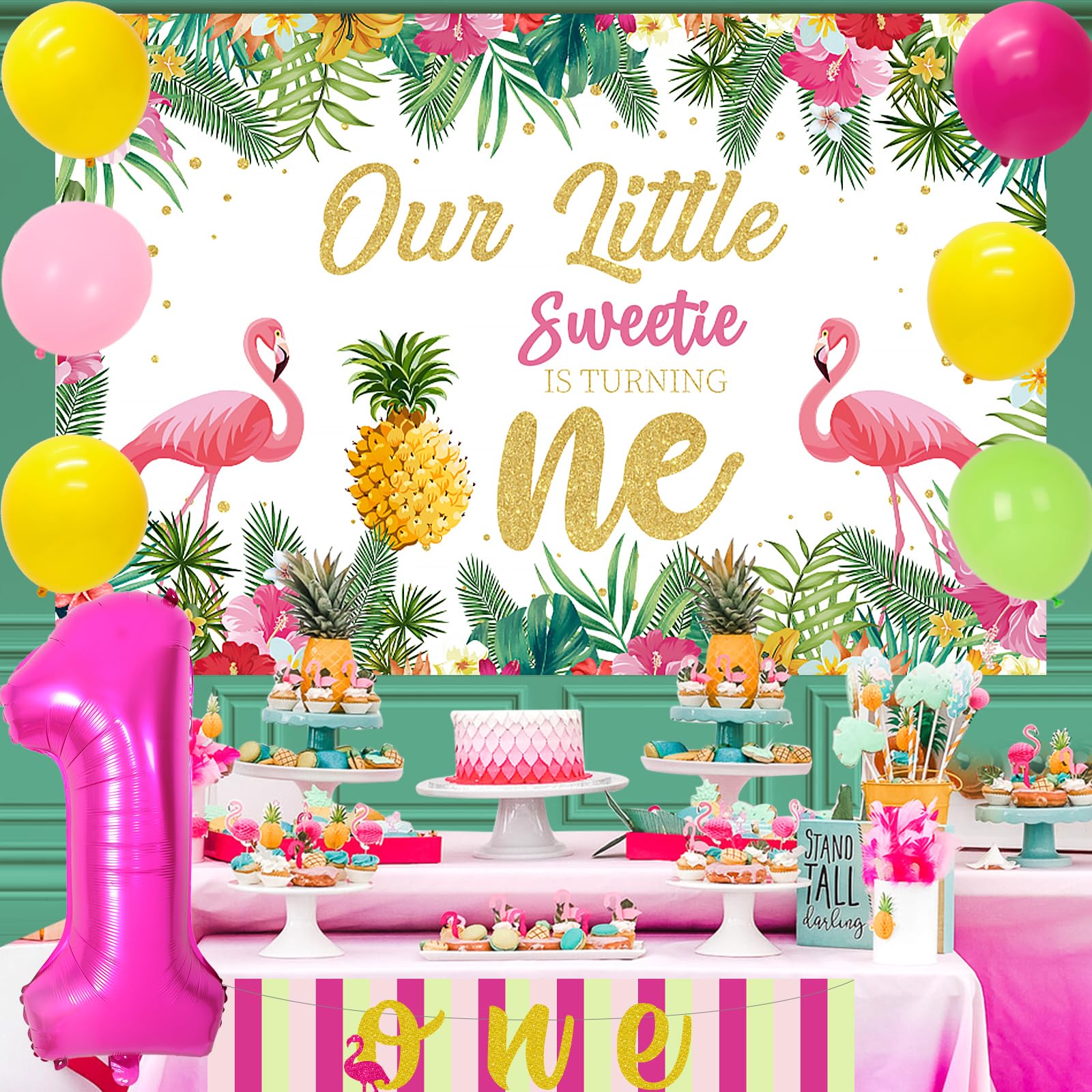 Hawaiian Themed 1st Birthday Party Supplies