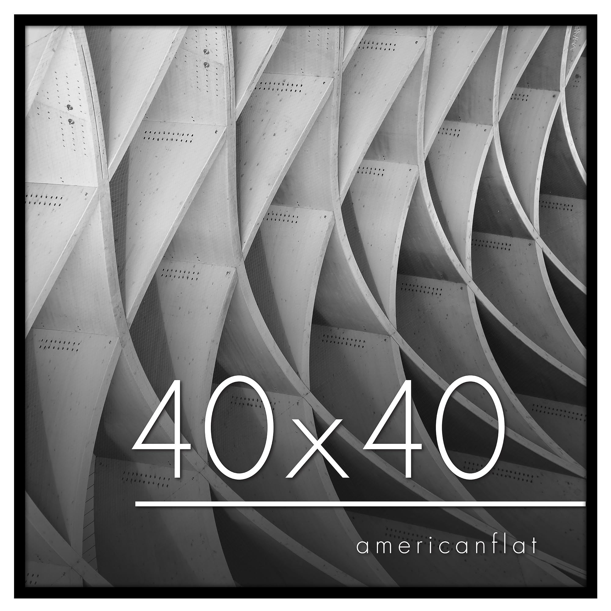 Amazon.com - Americanflat 40x40 Picture Frame with Polished Plexiglass ...