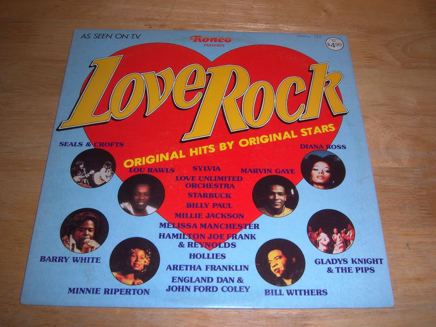 Amazon.com: LOVE ROCK Various Artists LP Vinyl & Cover VG+ 1980 Ronco P ...