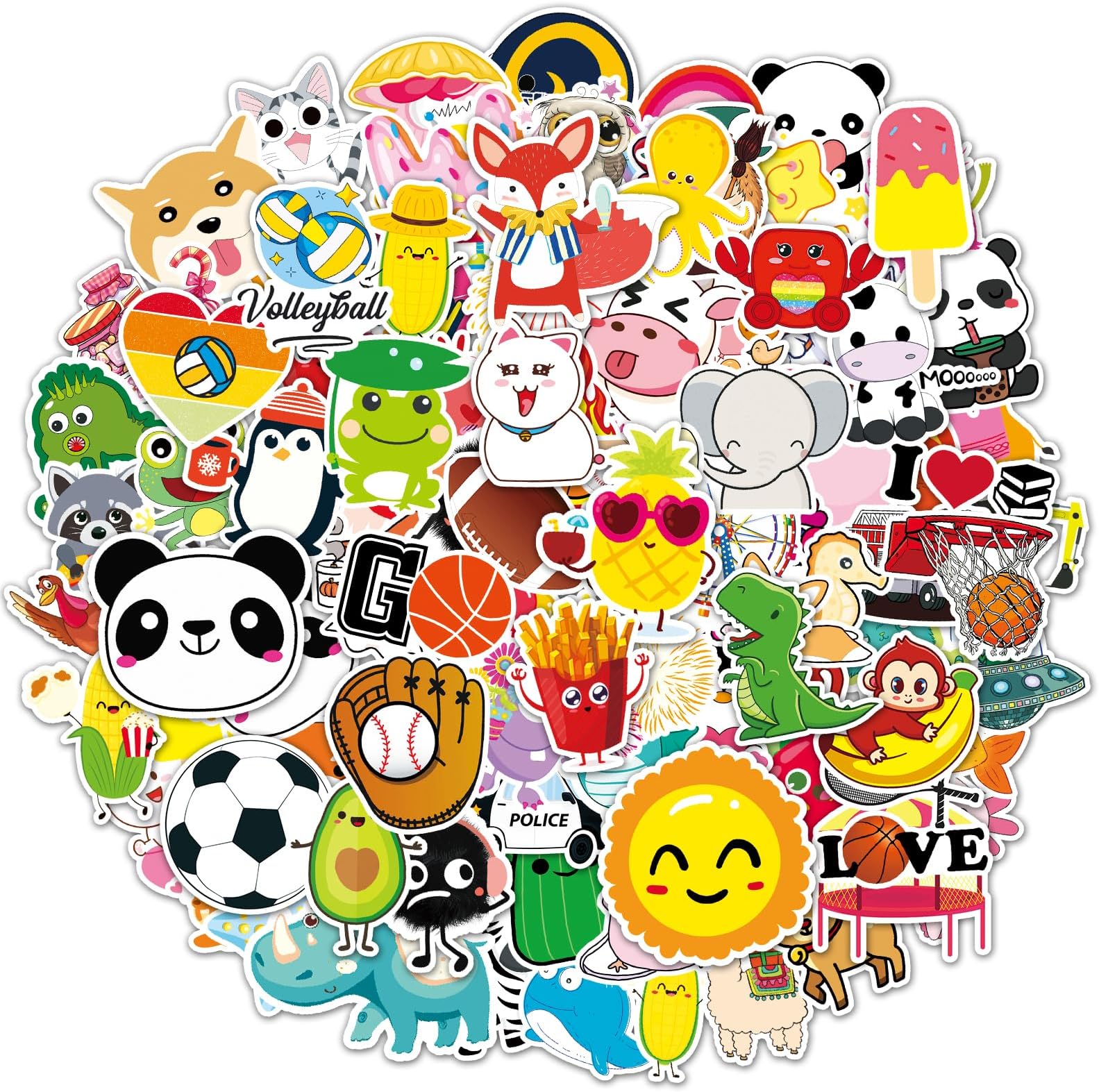 Amazon.com: 100 Pcs Water Bottles Stickers for Kids, Cute Bulk ...