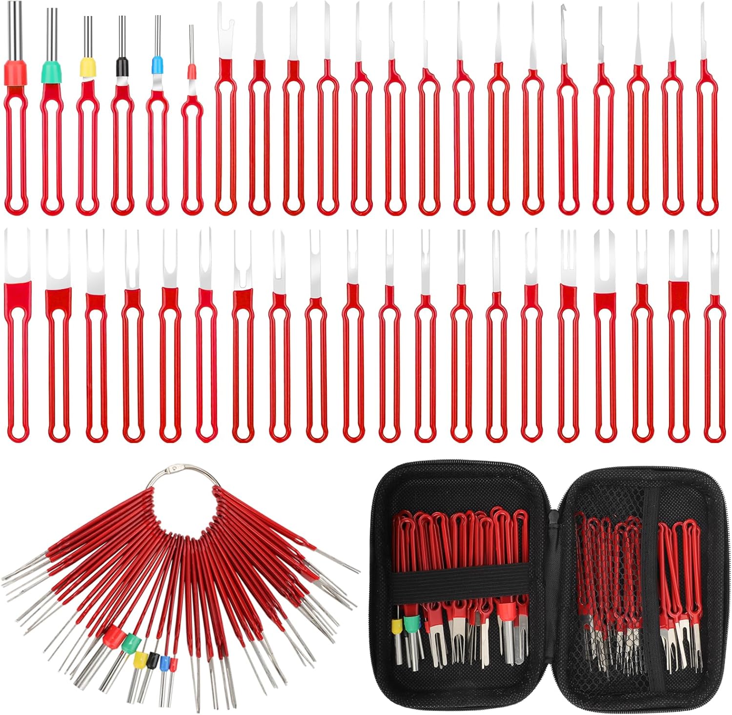 Amazon.com: 41Pcs Terminal Removal Tool Kit, Upgraded Red Pin Removal ...