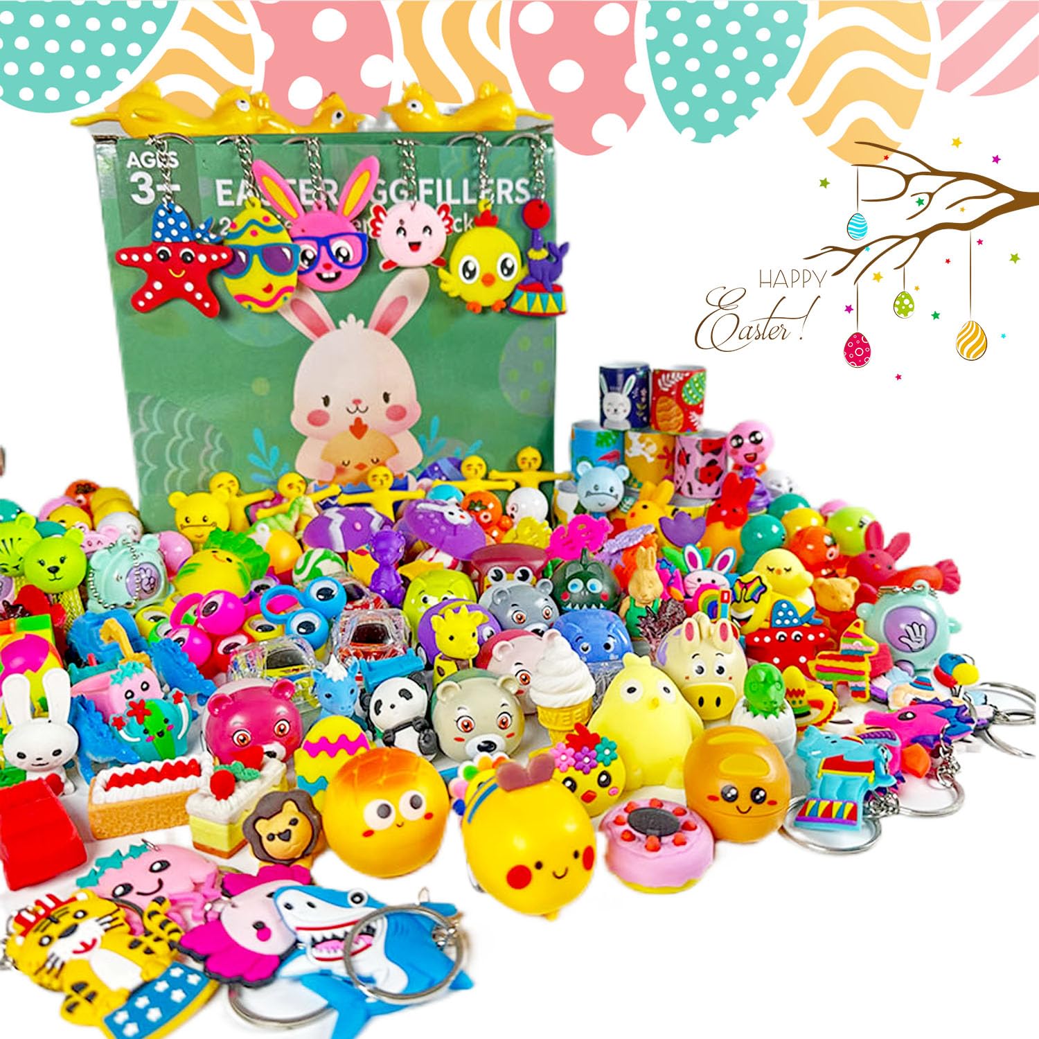 Snapklik.com : 200pcs Easter Egg Fillers, Easter Egg Stuffers, Small ...