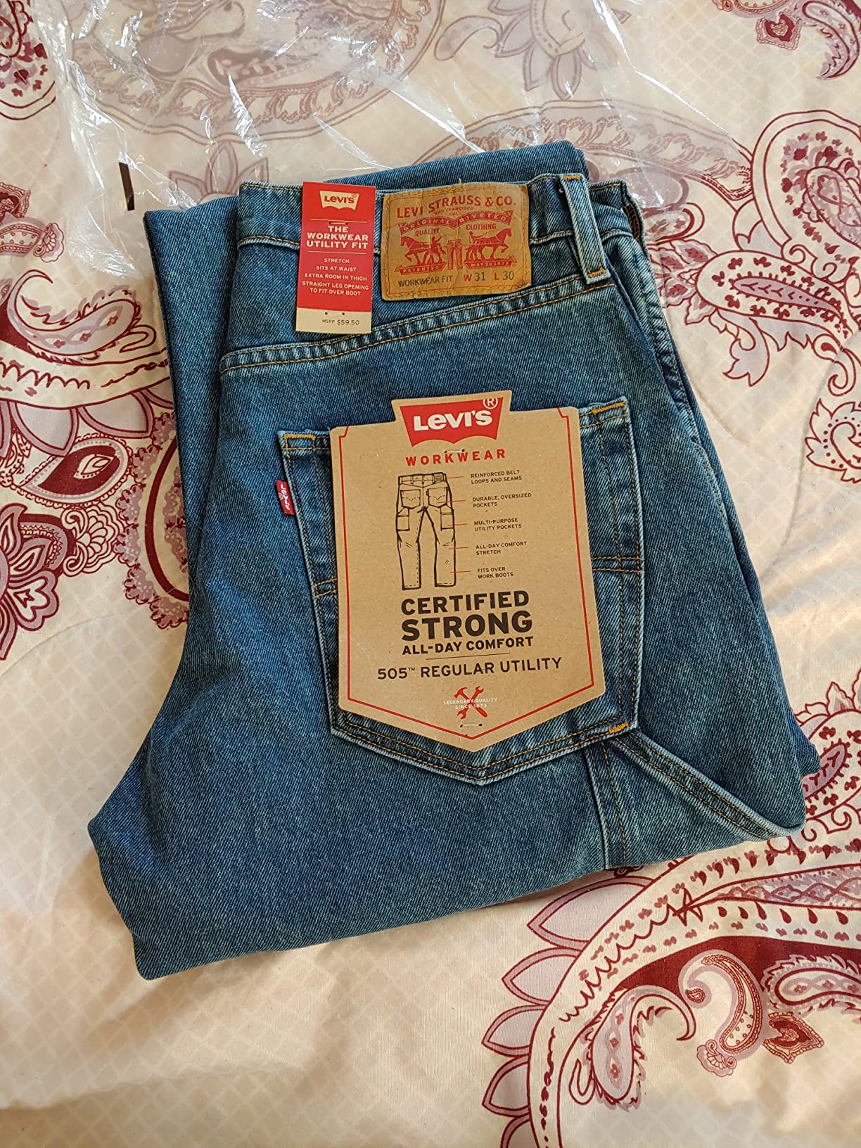 Levi's Men's Workwear Utility Fit Jeans at Amazon Men’s Clothing store