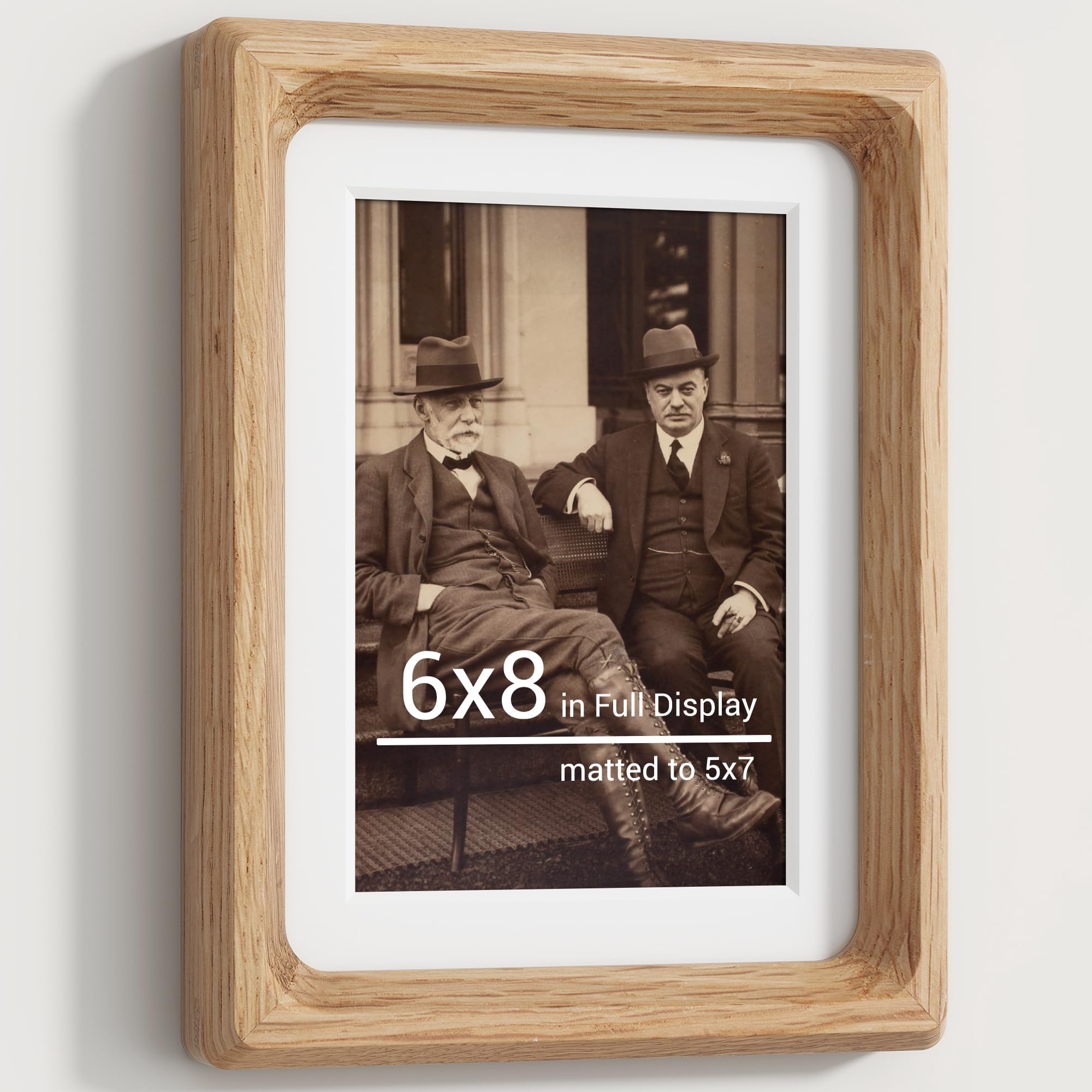 Amazon.com - Heimlove 6x8 Picture Frames Natural Oak,Original Wood Hand ...