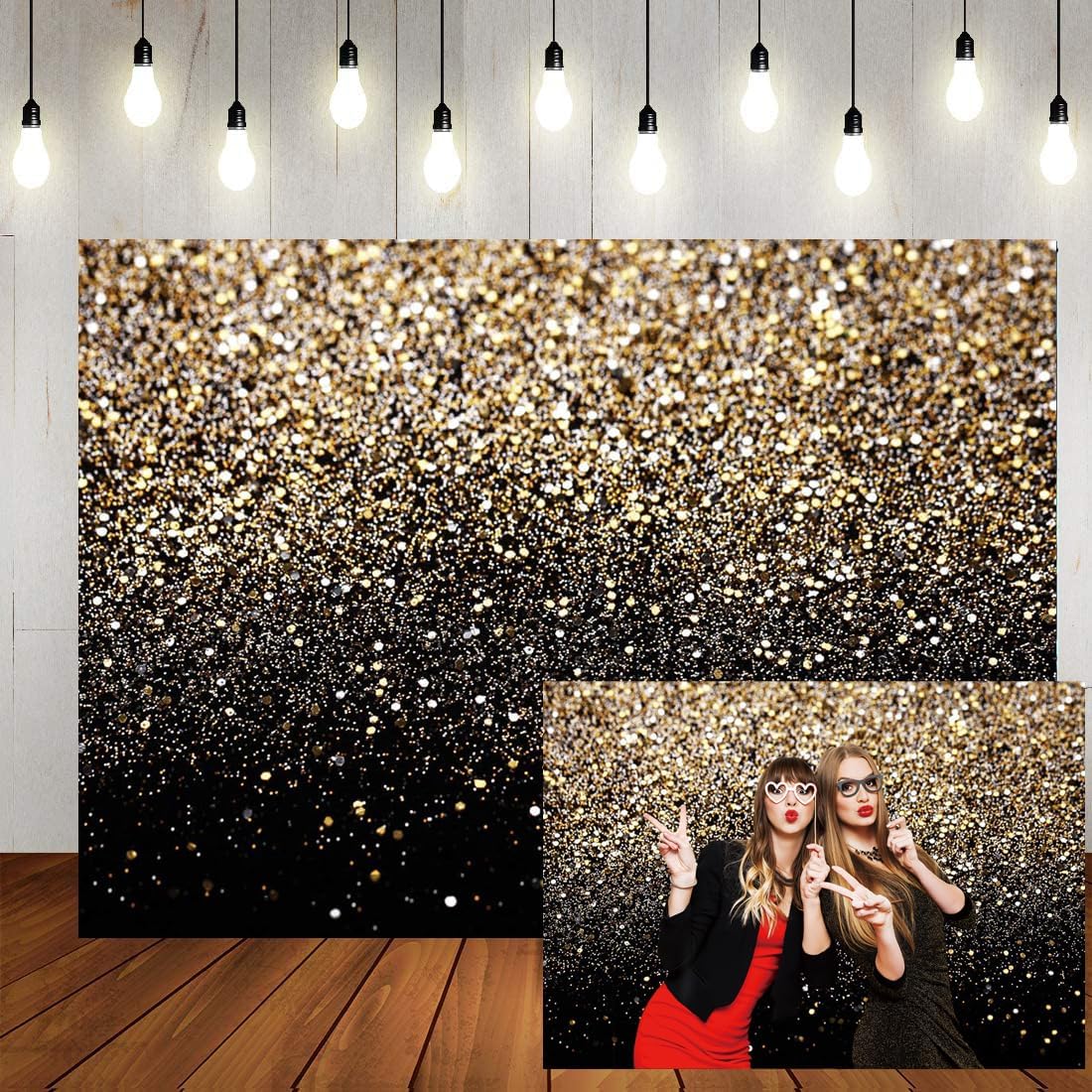 Dudaacvt 7x5FT Black and Gold Backdrop Gold Spots Nepal | Ubuy