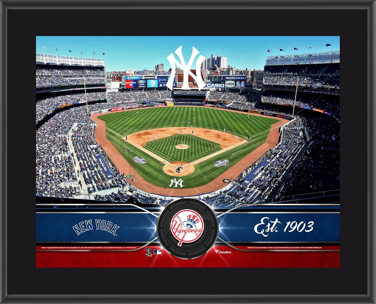 New York Yankees 10" x 13" Sublimated Team Stadium Plaque - MLB Team ...
