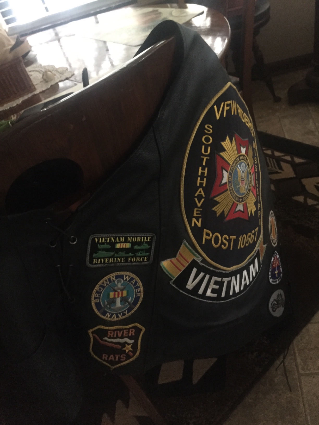 Amazon.com: Brown Water Navy W/Vietnam Ribbon Patch - Color - Veteran ...