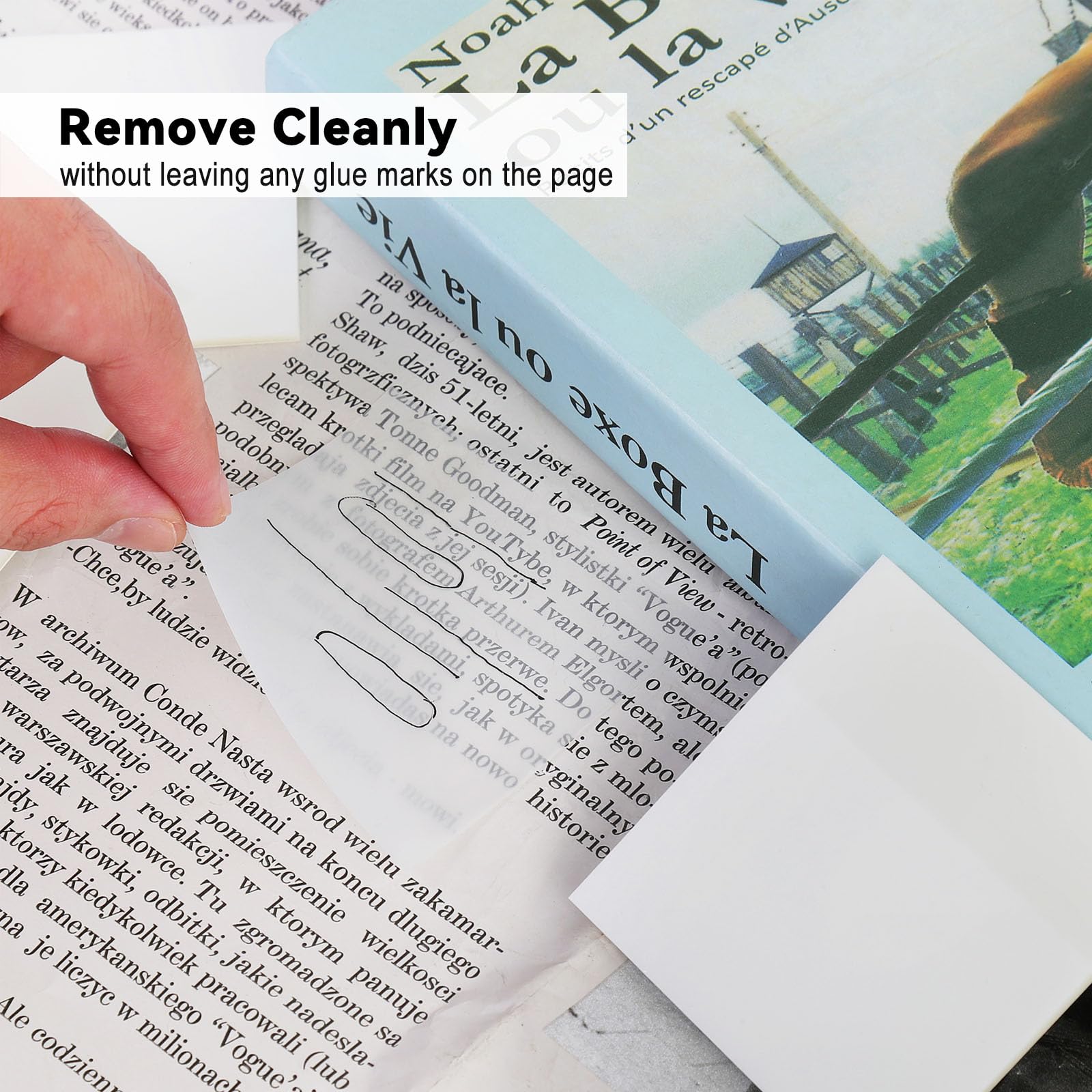 Snapklik.com : 8 Pads Transparent Sticky Notes, 3x3 Inch Clear Sticky ...