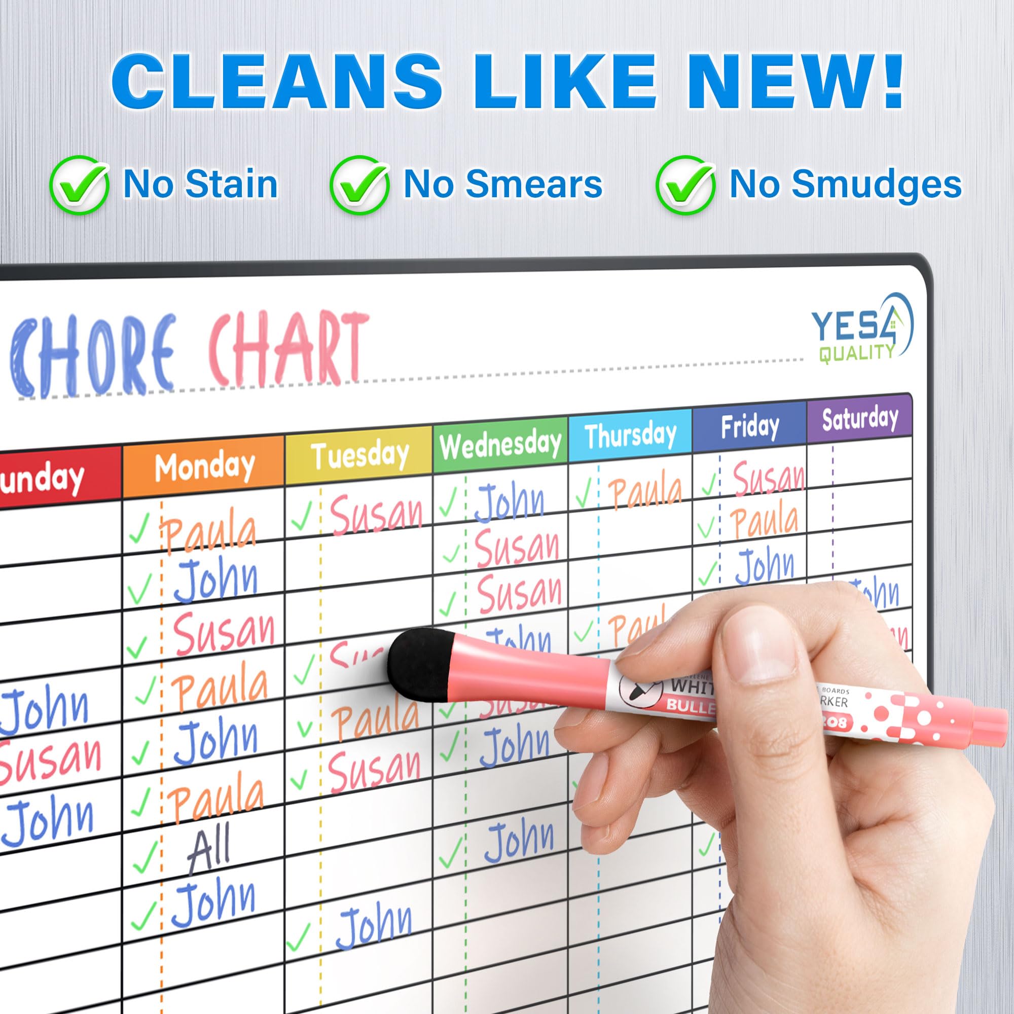 Visual Schedule Board With Markers Voittozege 3 Pack Magnetic Chores ...