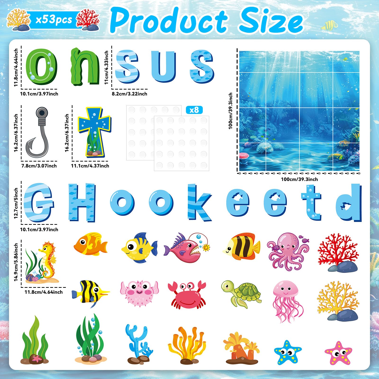 Snapklik.com : Gisgfim Ocean Themed Religious Under The Sea Fish ...