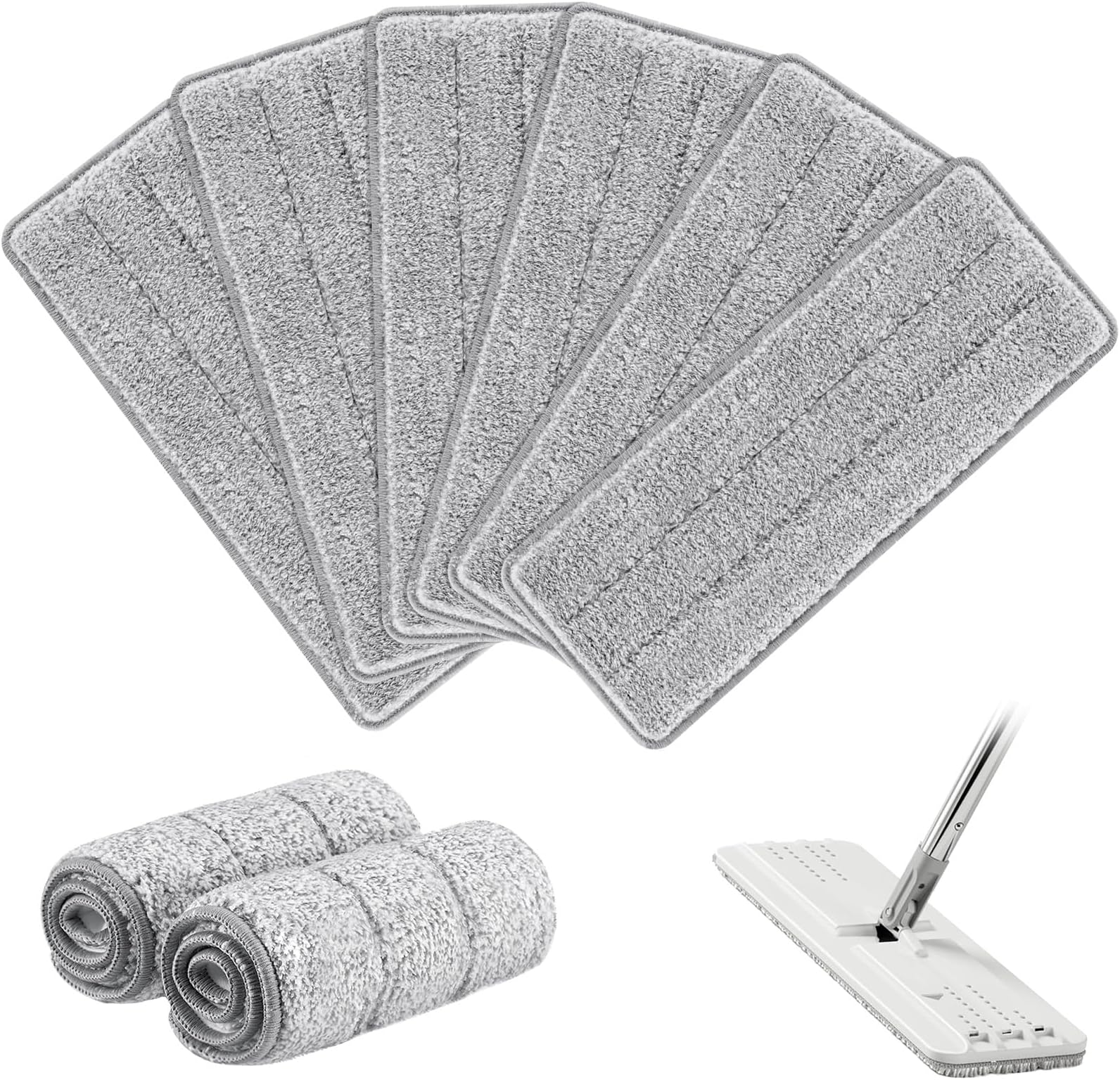 Amazon.com: Flat Mop Head Replacement Pads Compatible with Joy-MOOP Mop ...