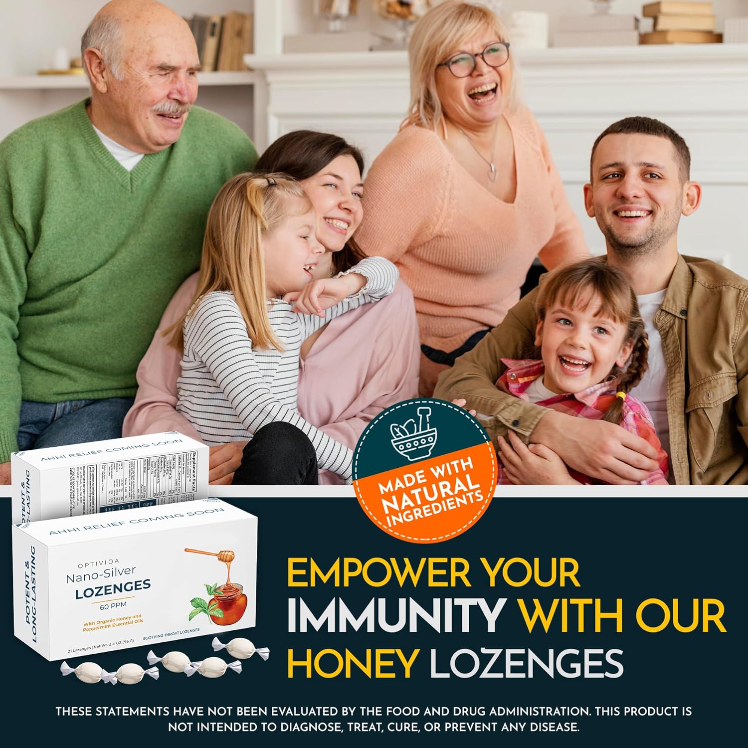 OPTIVIDA Health – Pastillas de plata coloidal natural de 60 PPM con ...