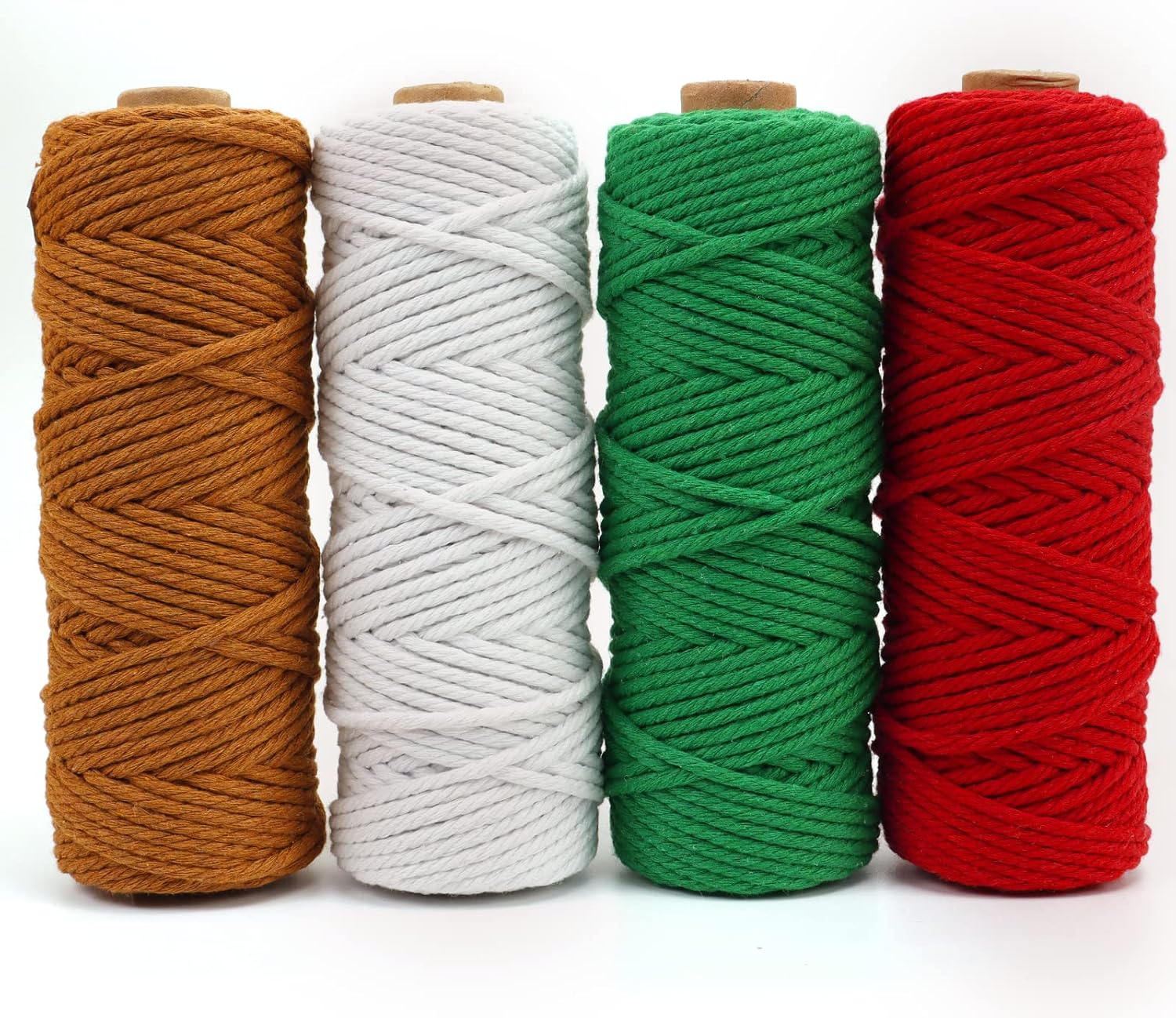 Amazon.com: 3mm Macrame Cord Set of 4 Value Pack, Colored Macrame Cord ...