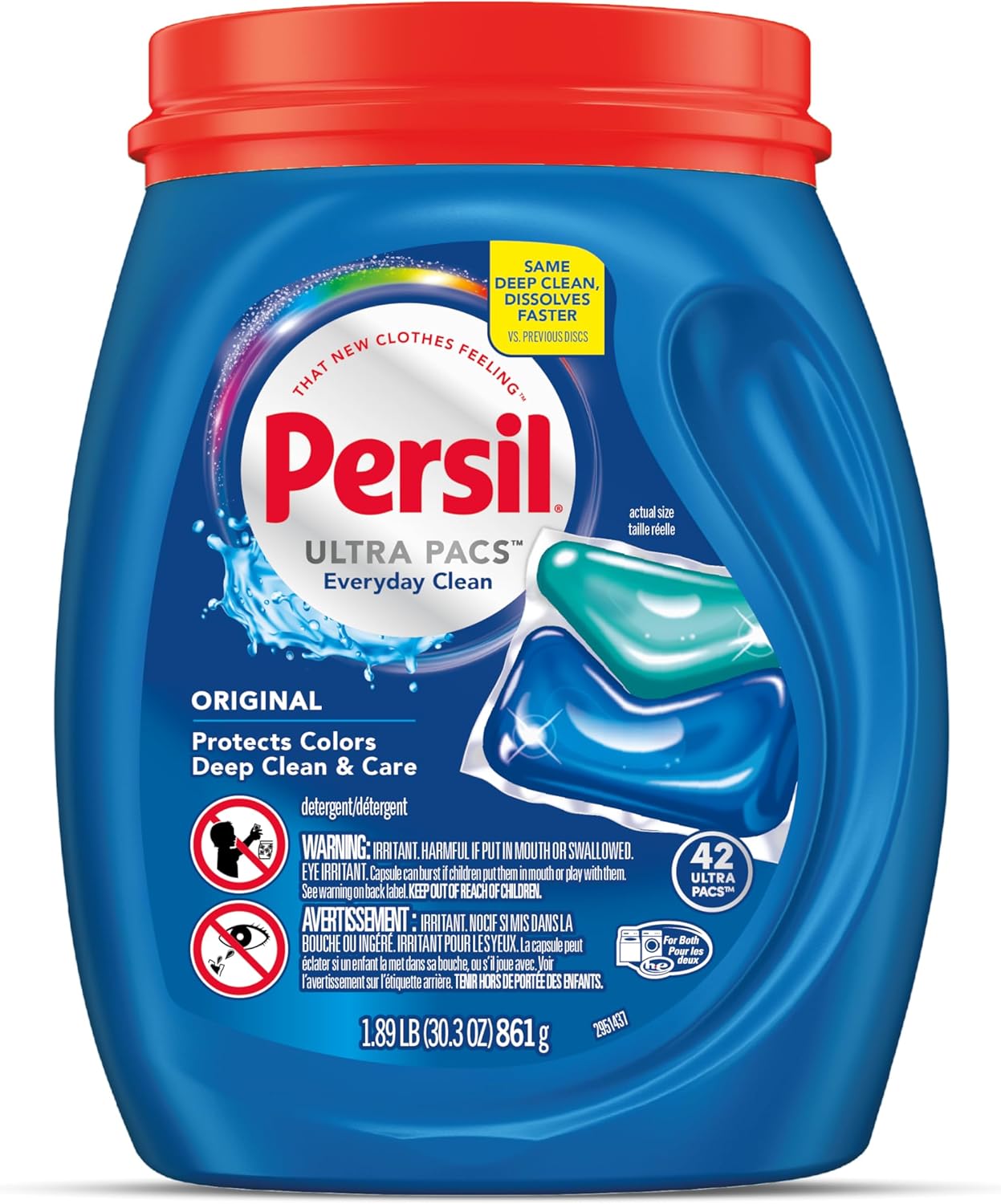 Amazon.com: Persil Ultra Pacs Original Everyday Clean Laundry Detergent ...