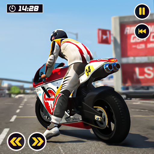 Real Open World Bike Racing Games: Grand Track Auto Bike Driving City ...